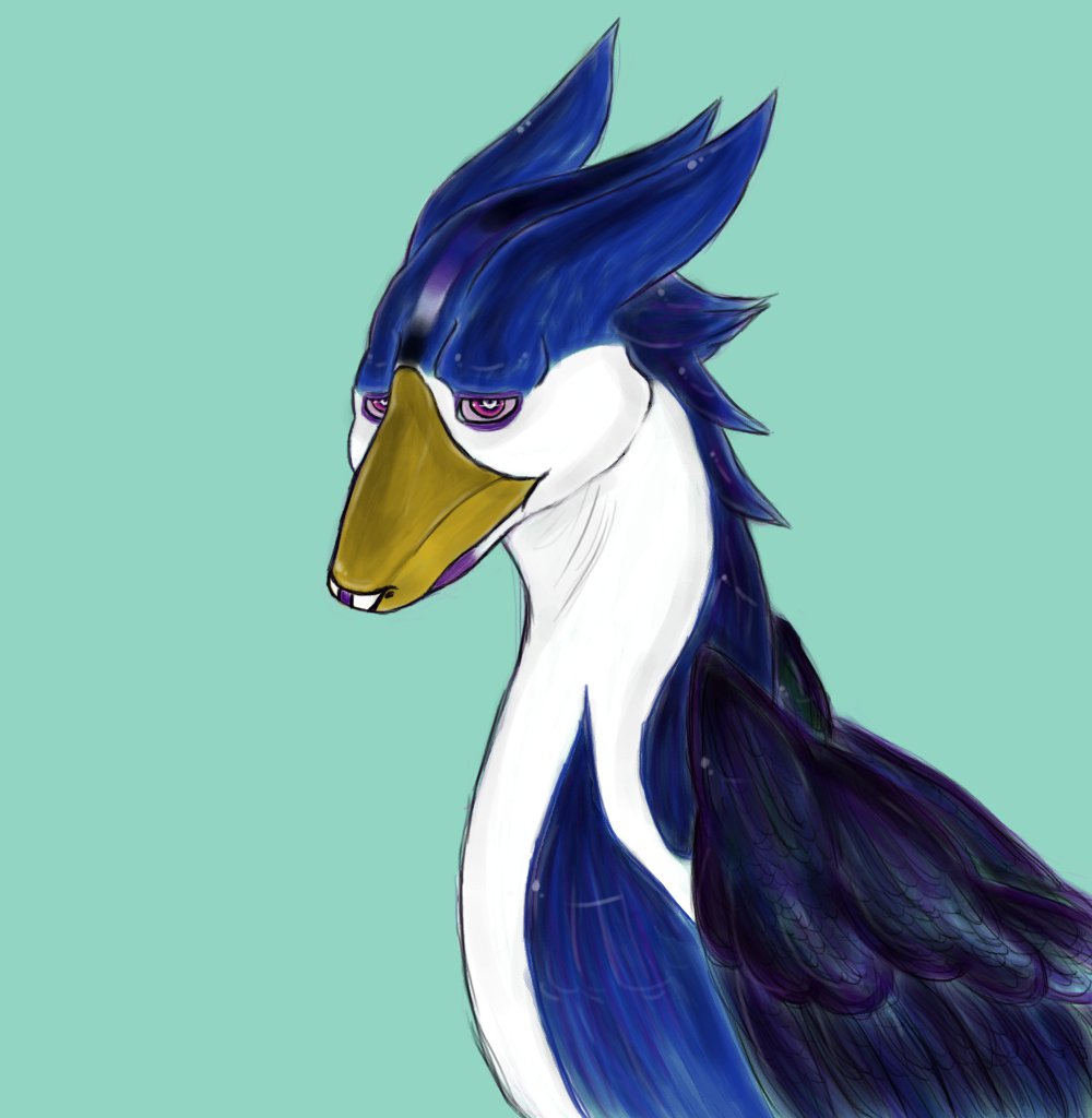 Kenneth, My Blue-Jay Draguck by KabukiGoblinCat