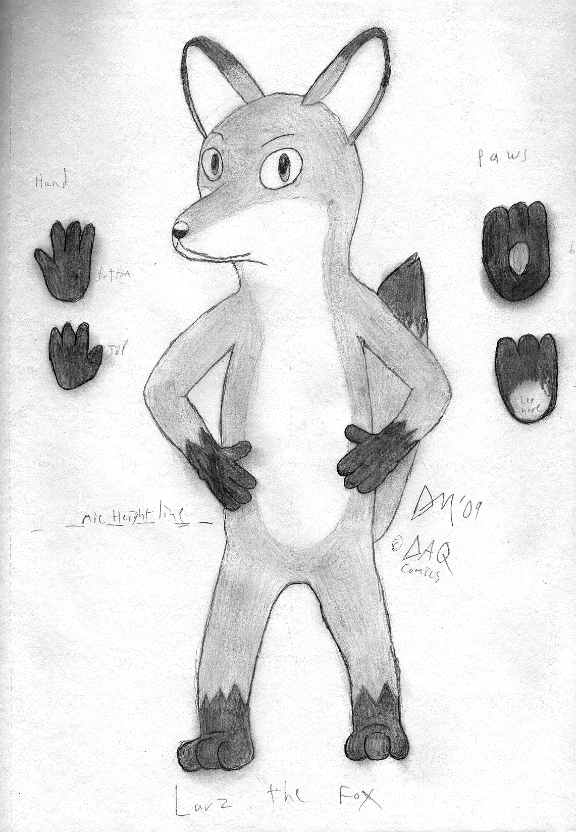Larz the Fox Reference by RaegalTBoggart
