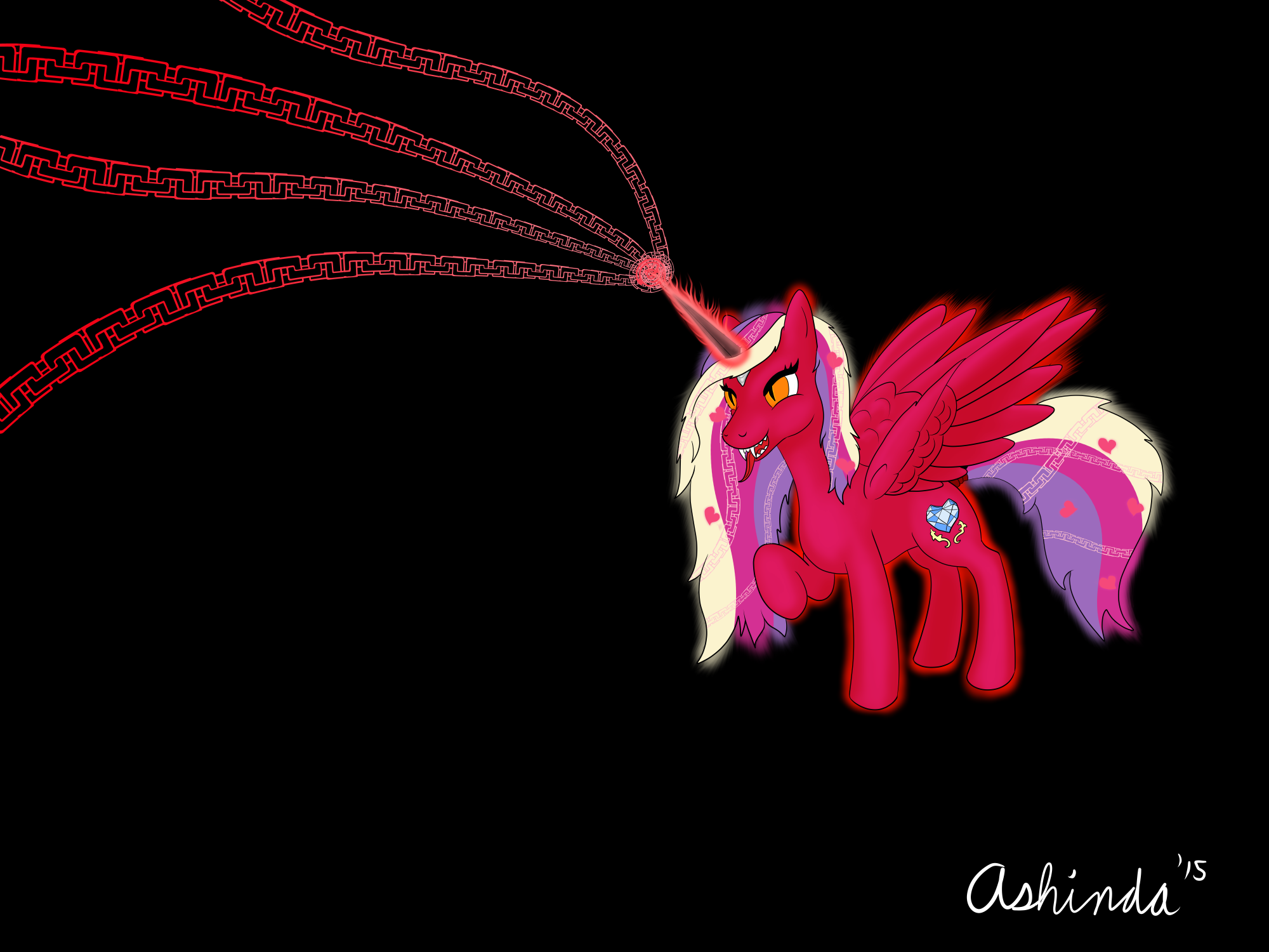 Fel Equestria - Archdemon Cadance casting by DarkEquestria