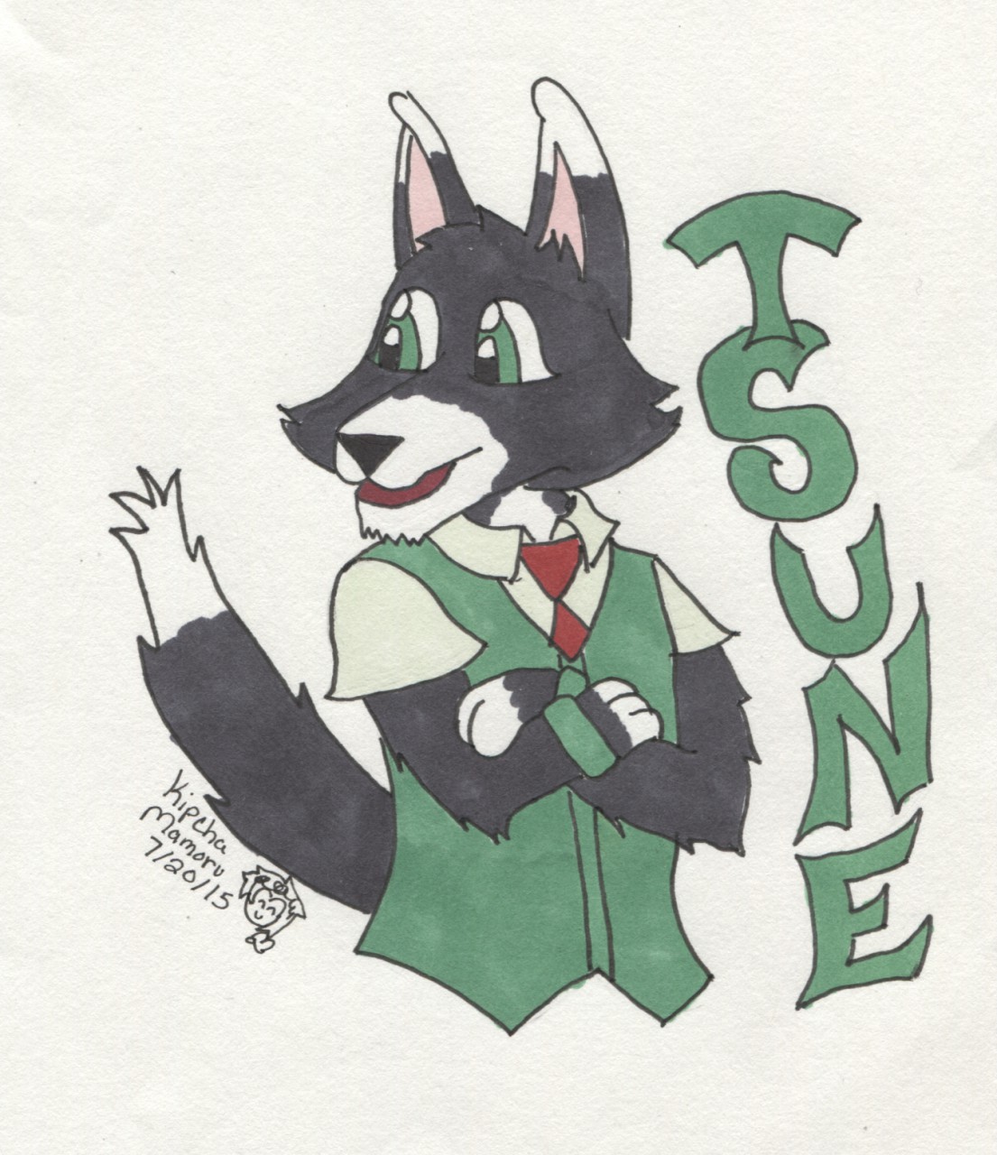 7/20/15 - Tsune Badge by KipchaMamoru