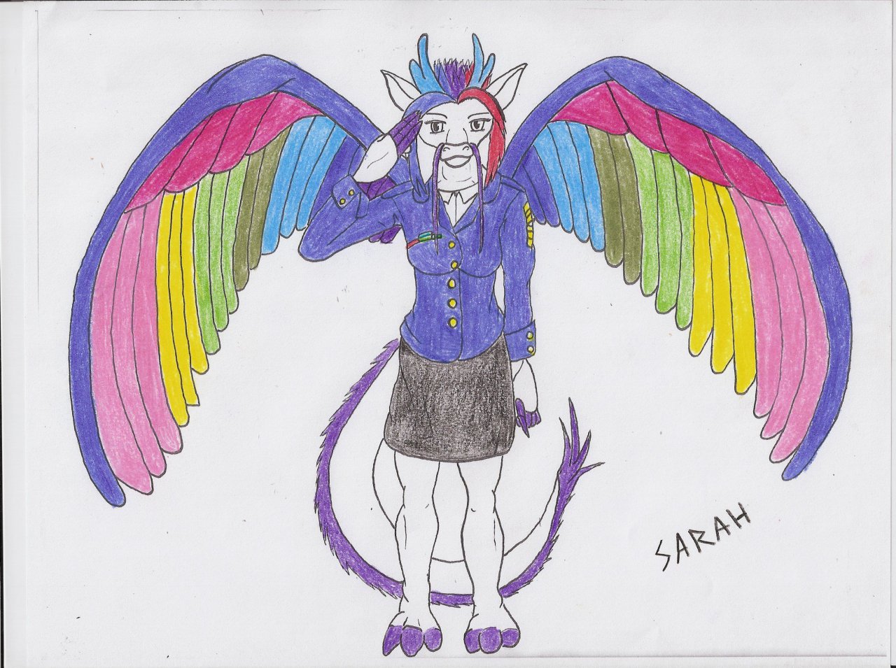 Sarah X by silverpetdragon