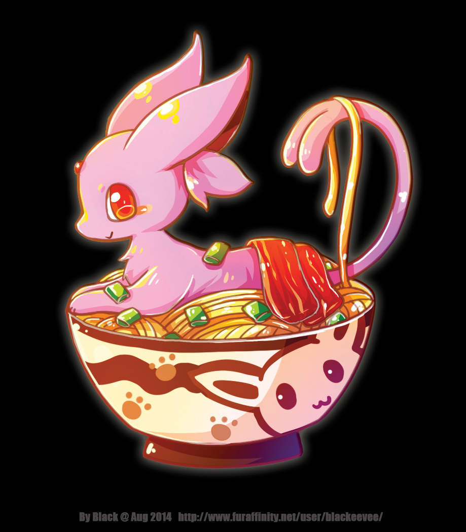 Delicious Pokemon [2/5] Espeon Noodle by blackeevee