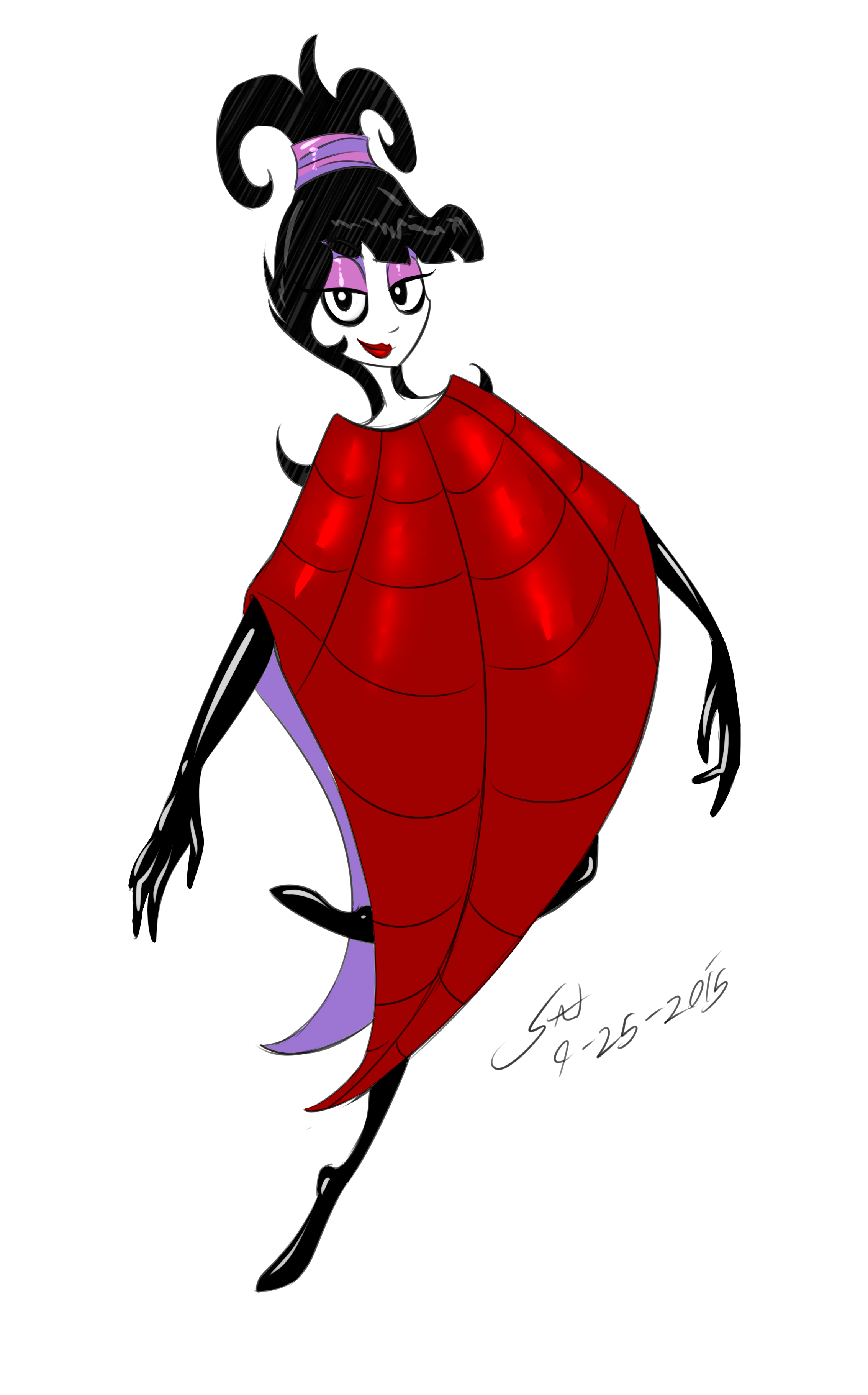 Warm-Up Sketch: Lydia Deetz by GrayscaleRain