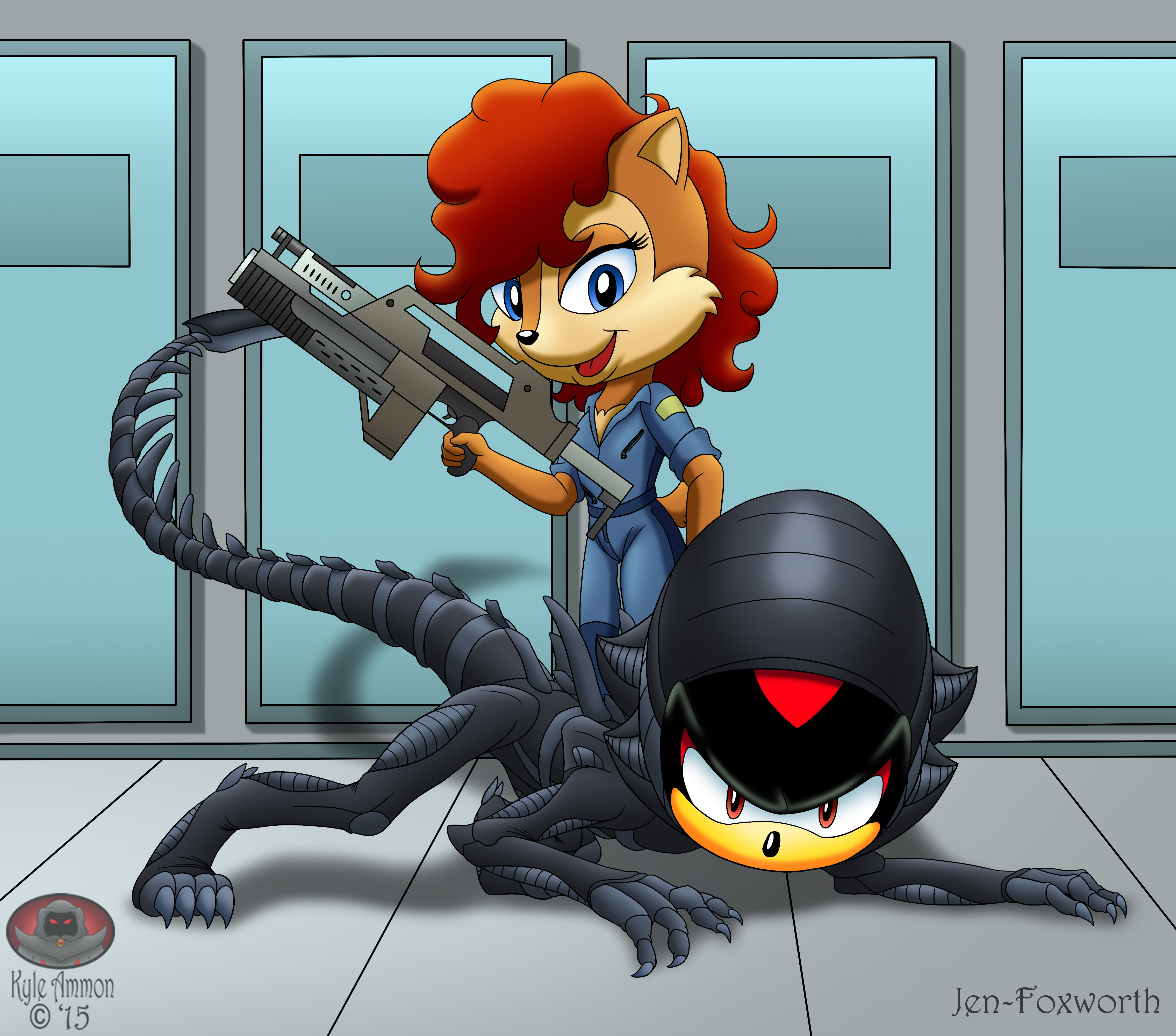 Halloween: Alien Shadow & Ripley Sally by Shadowwalk
