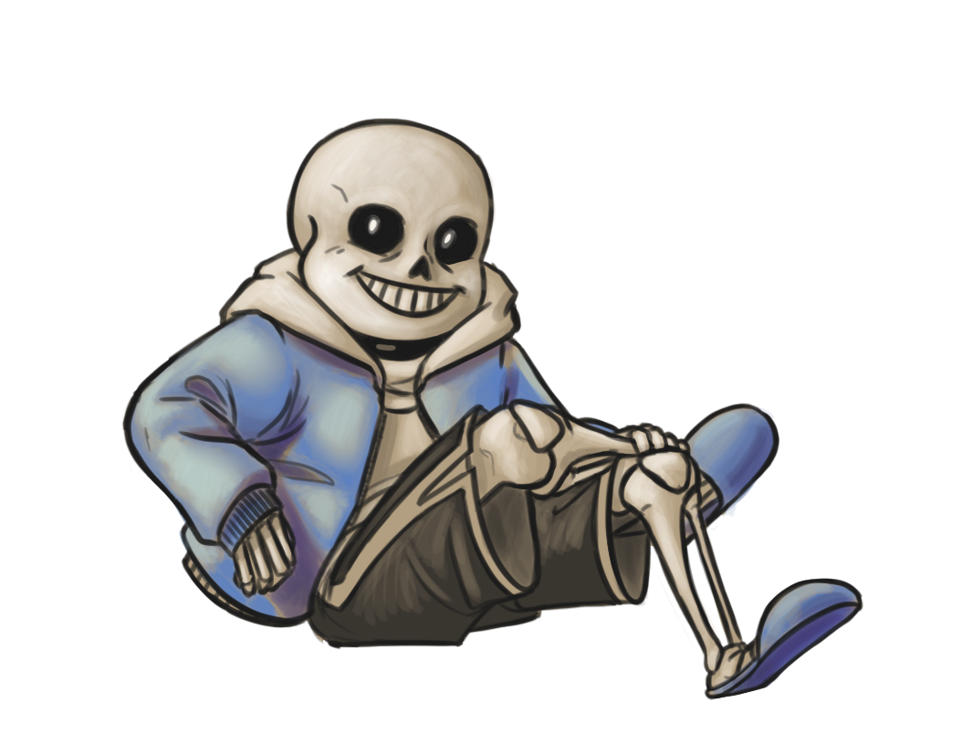 Undertale-Sans Doodle by Geck0