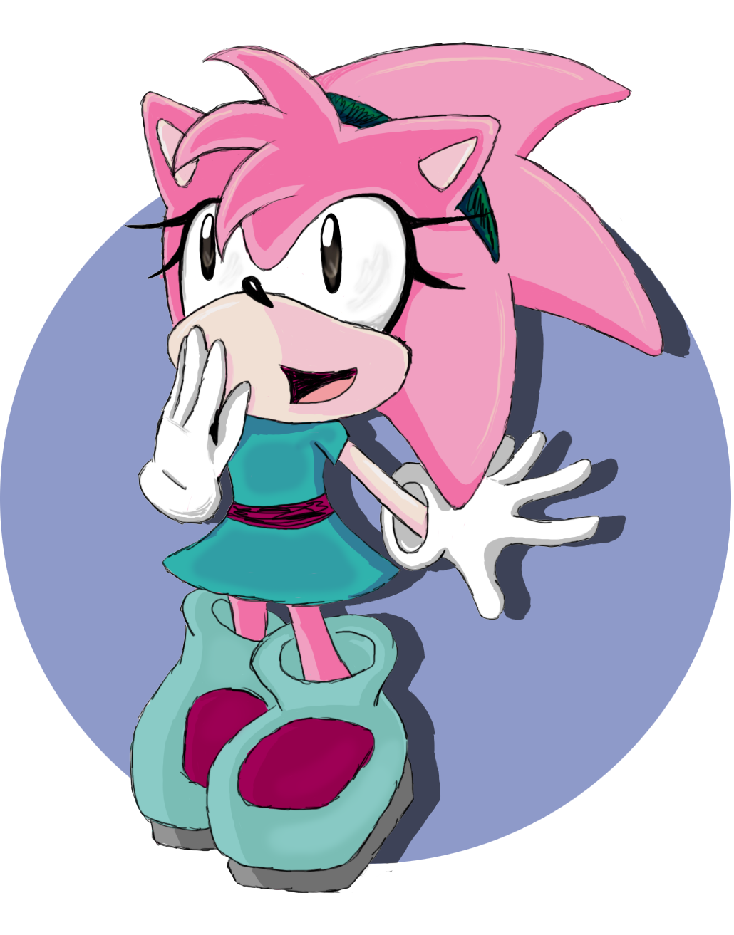 Classic Amy Rose by CoconutJaguar