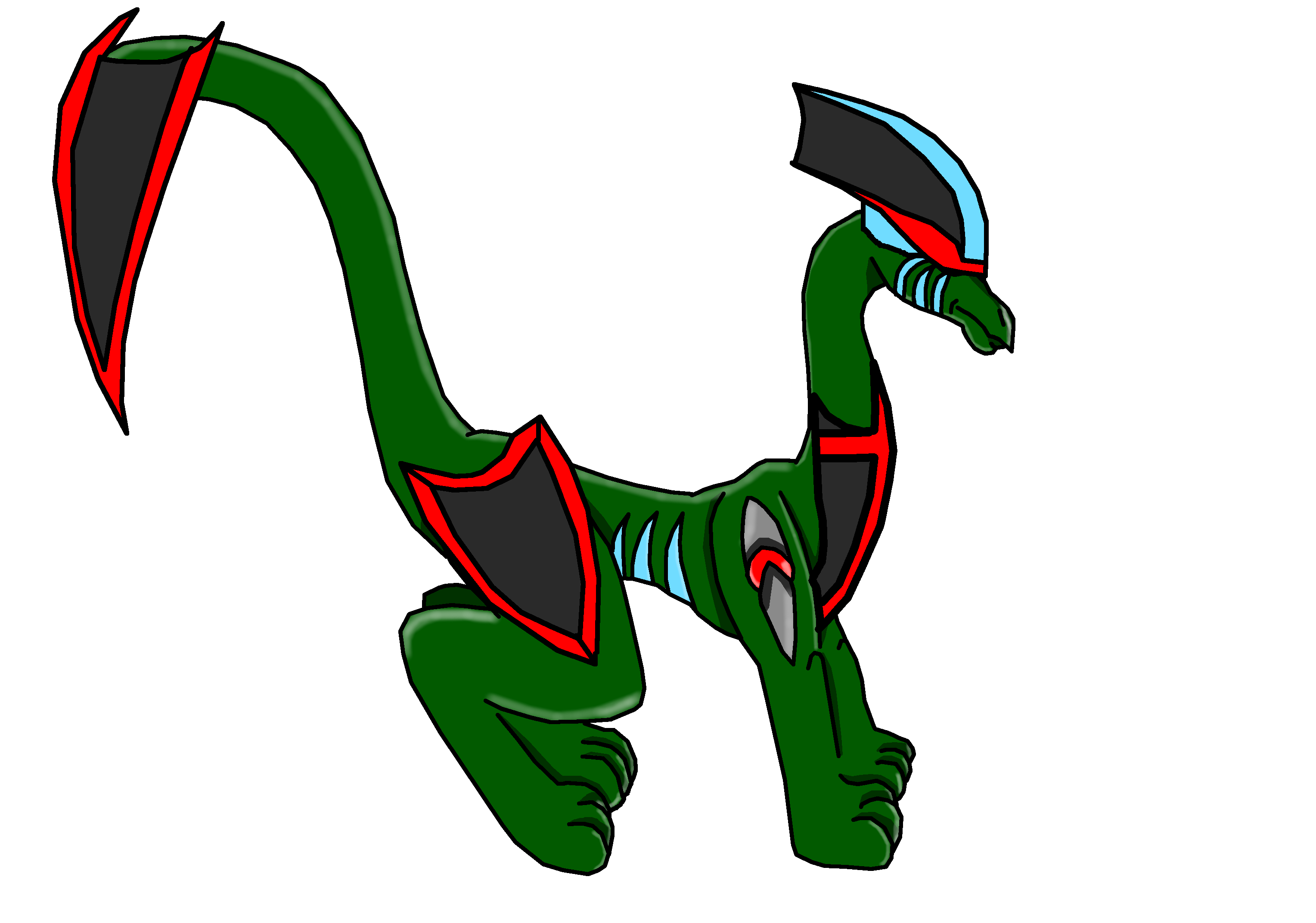 Hawk the armor dragon by pd123sonic