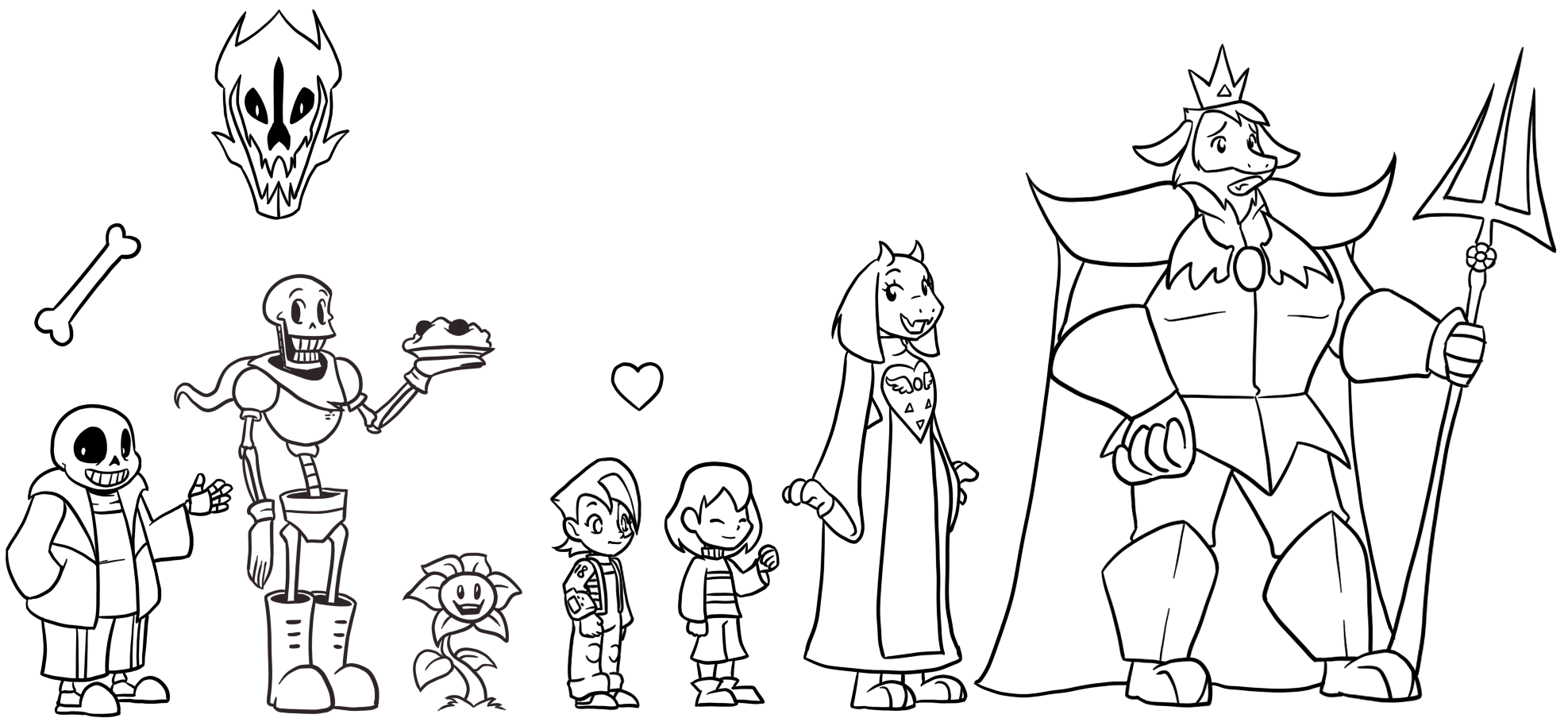 Sick, but trying. And Undertale References by MuneSol