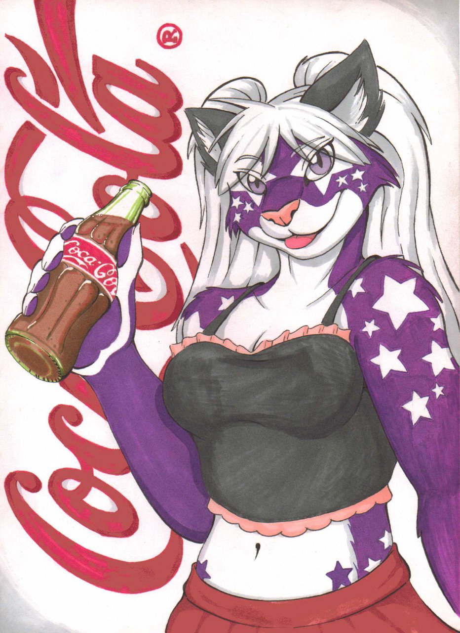 Jinxy enjoy drink Coca-Cola! (Old submission) by Boxice