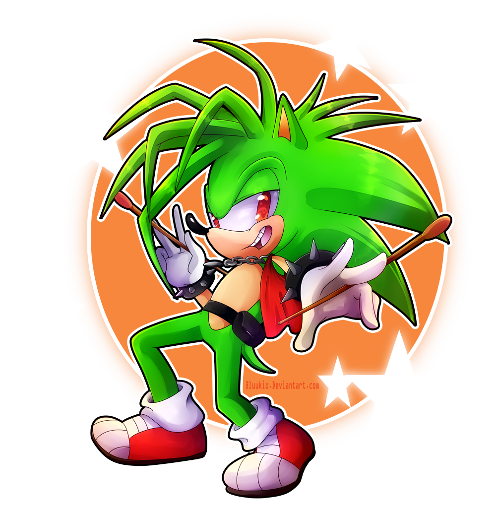 Manic The Hedgehog by Bluukio