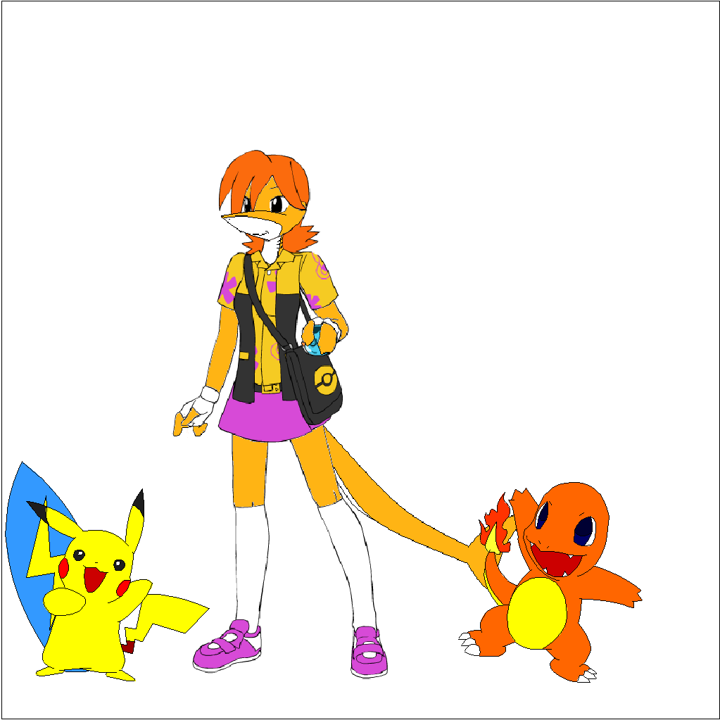 Amber the pokemon trainer by ChinookOrca