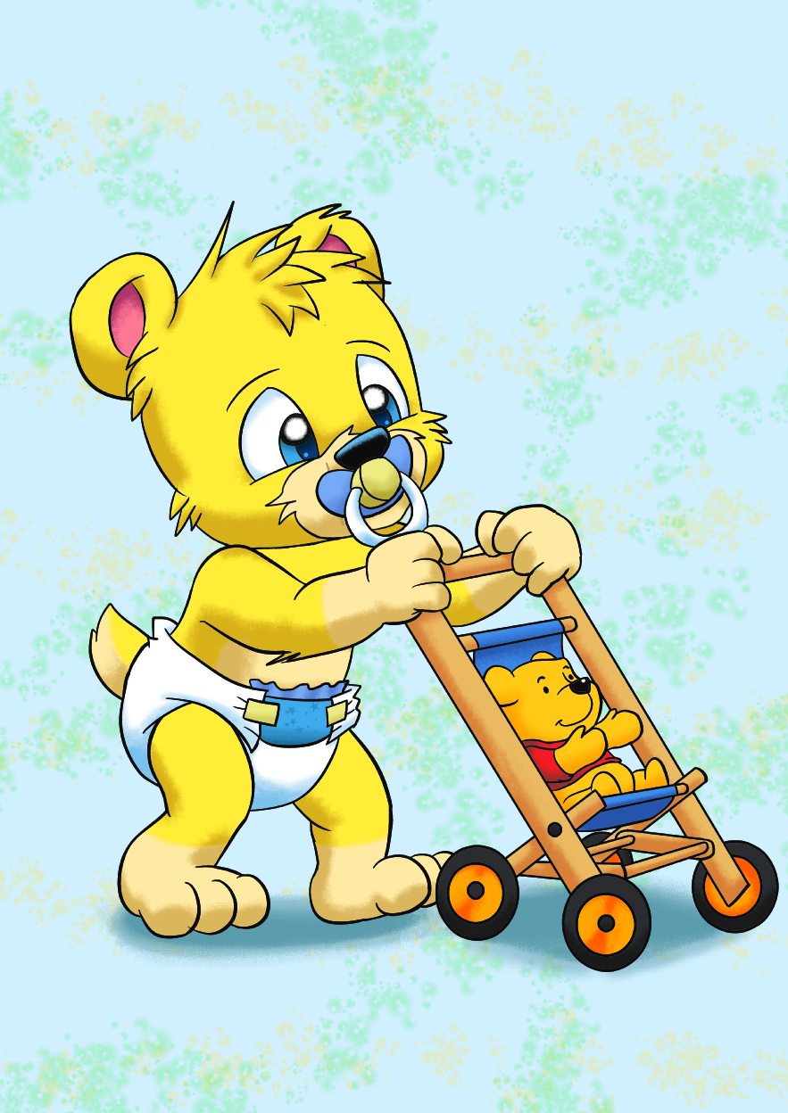 Pooh's Little Stroll by MalyMilo