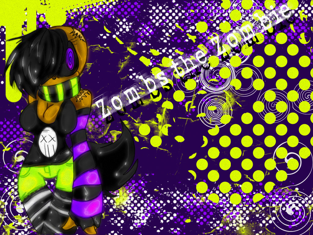 Freak Zombie Wallpaper by zombsthezombie