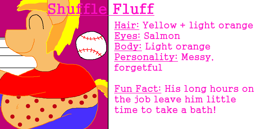 My OC Pony Shuffle Fluff Bio by MasterMarik