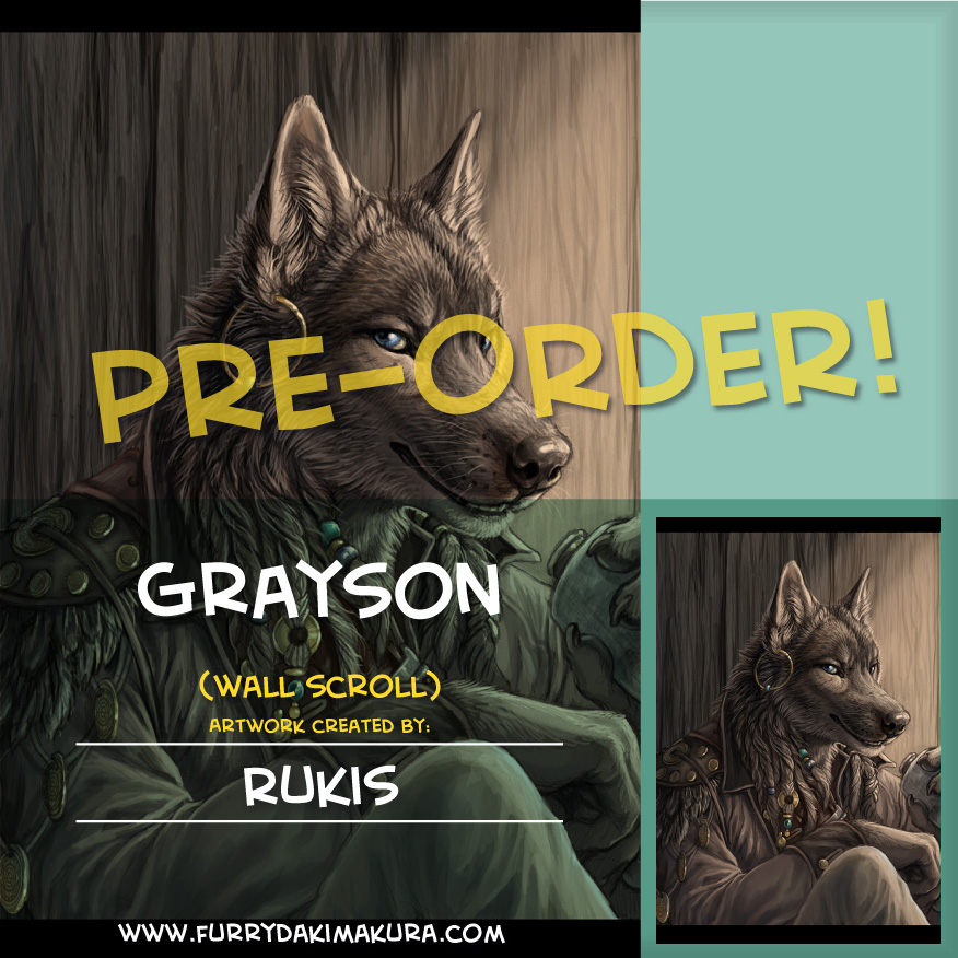 Grayson Reed Wall Scroll by Rukis by FurryDakimakura