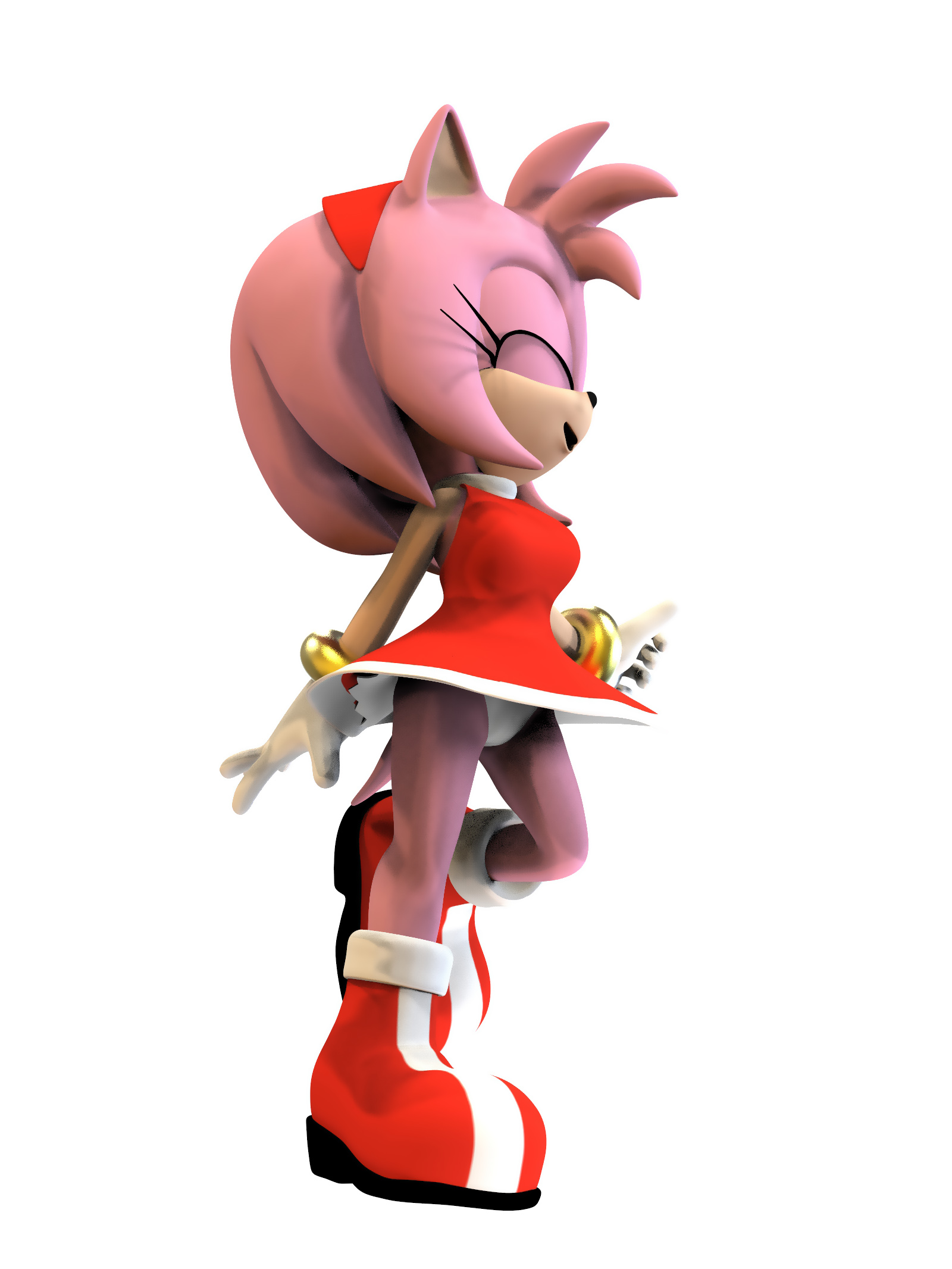 Amy Rose 3d By Bbmbbf
