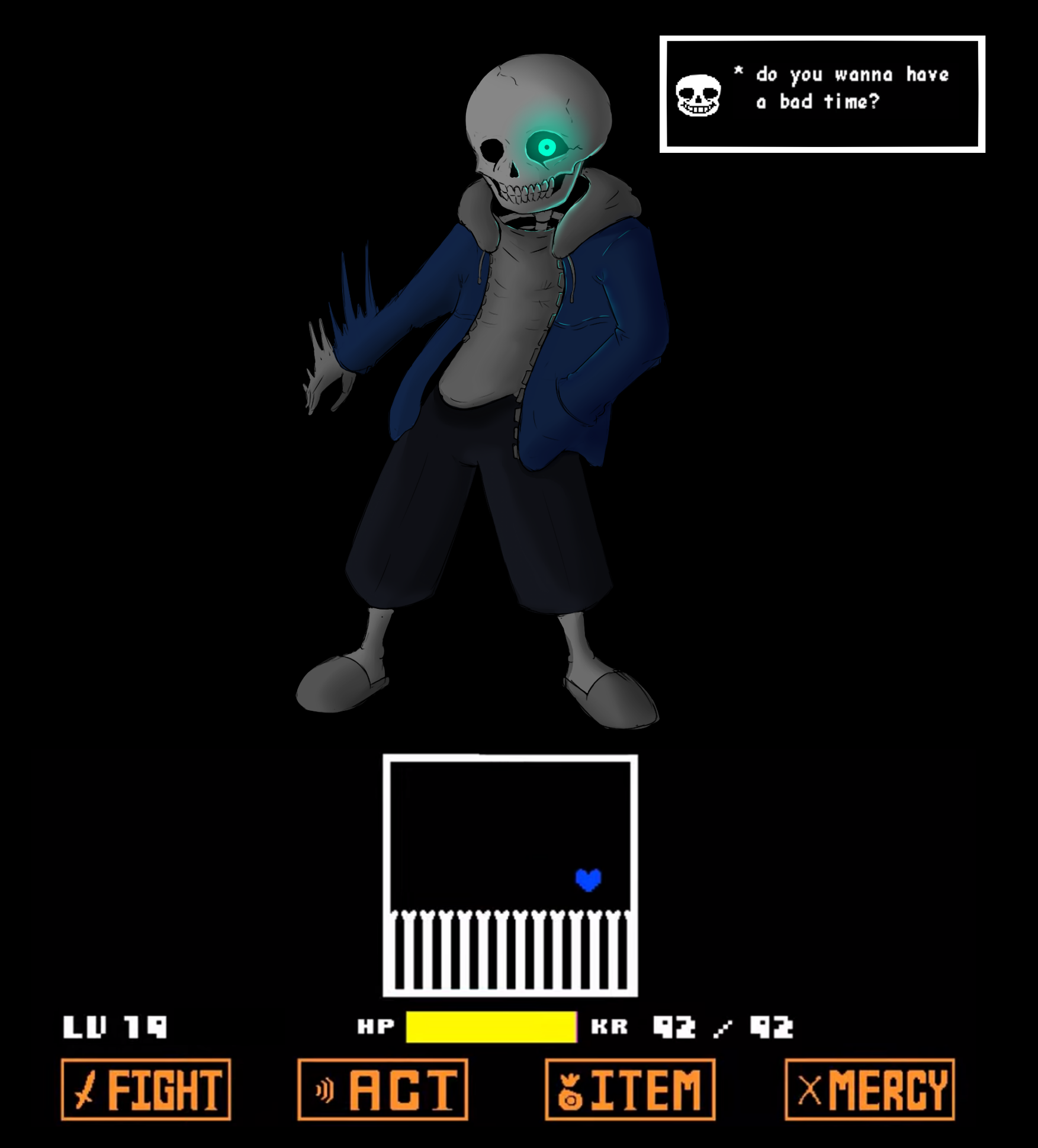 Weird somehow realistic Sans ? by Fiddles