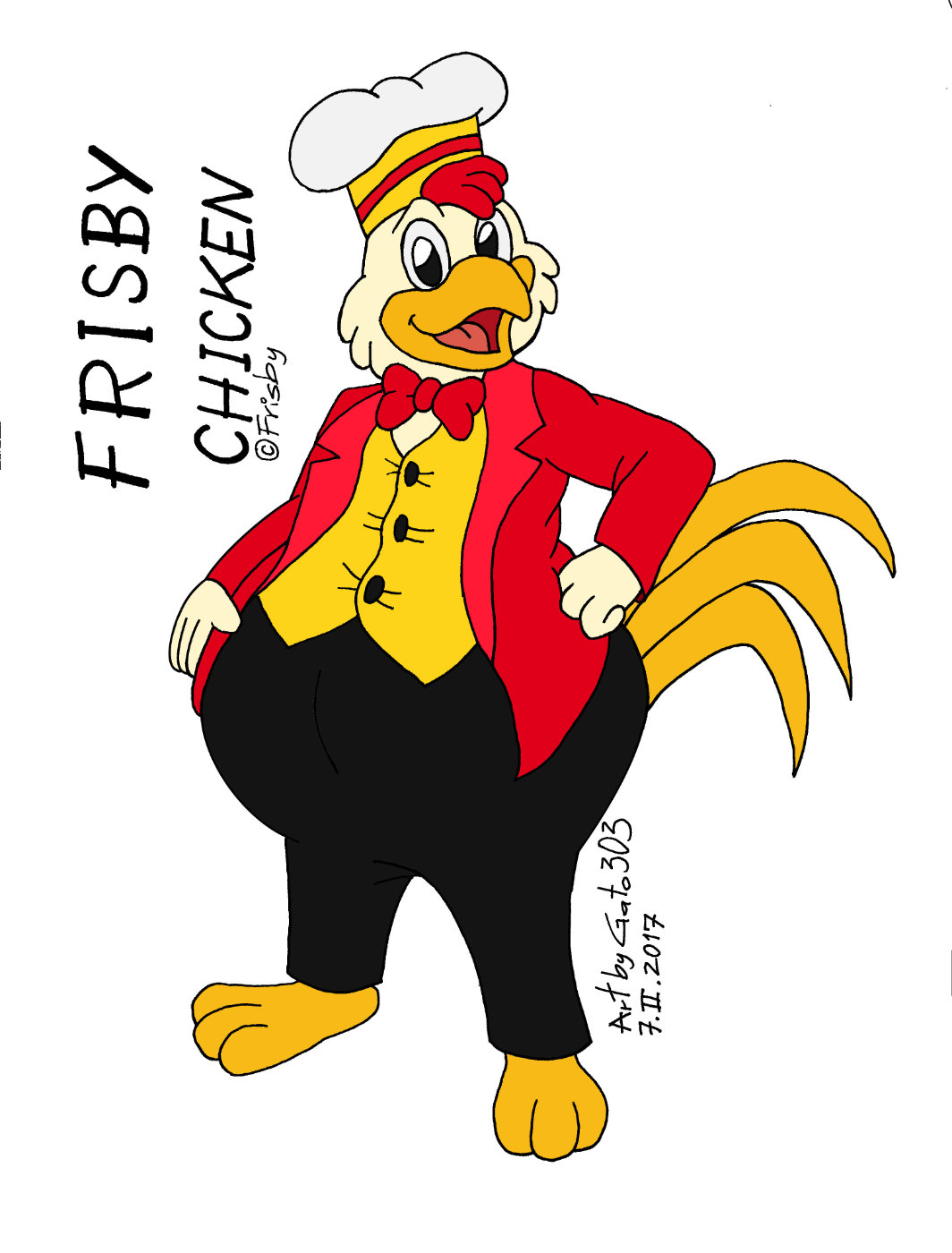 Frisby Chicken Color by Gato303