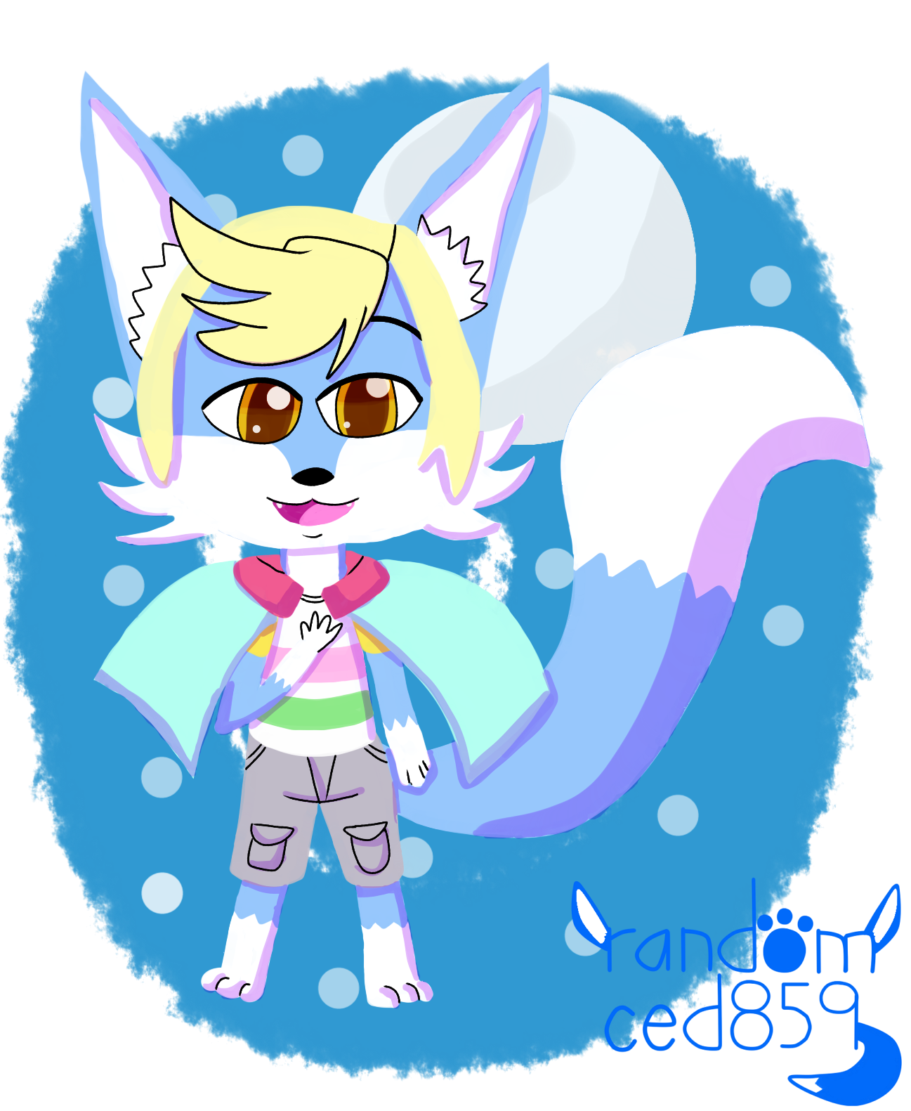 Cedric Blue Fox Style Test by randomced859