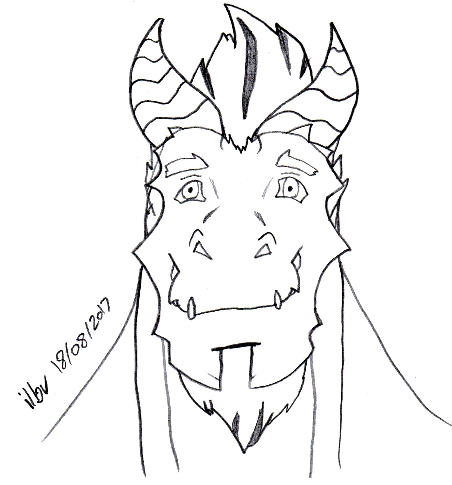 Doodle of a Smile of Emerson by ilbv