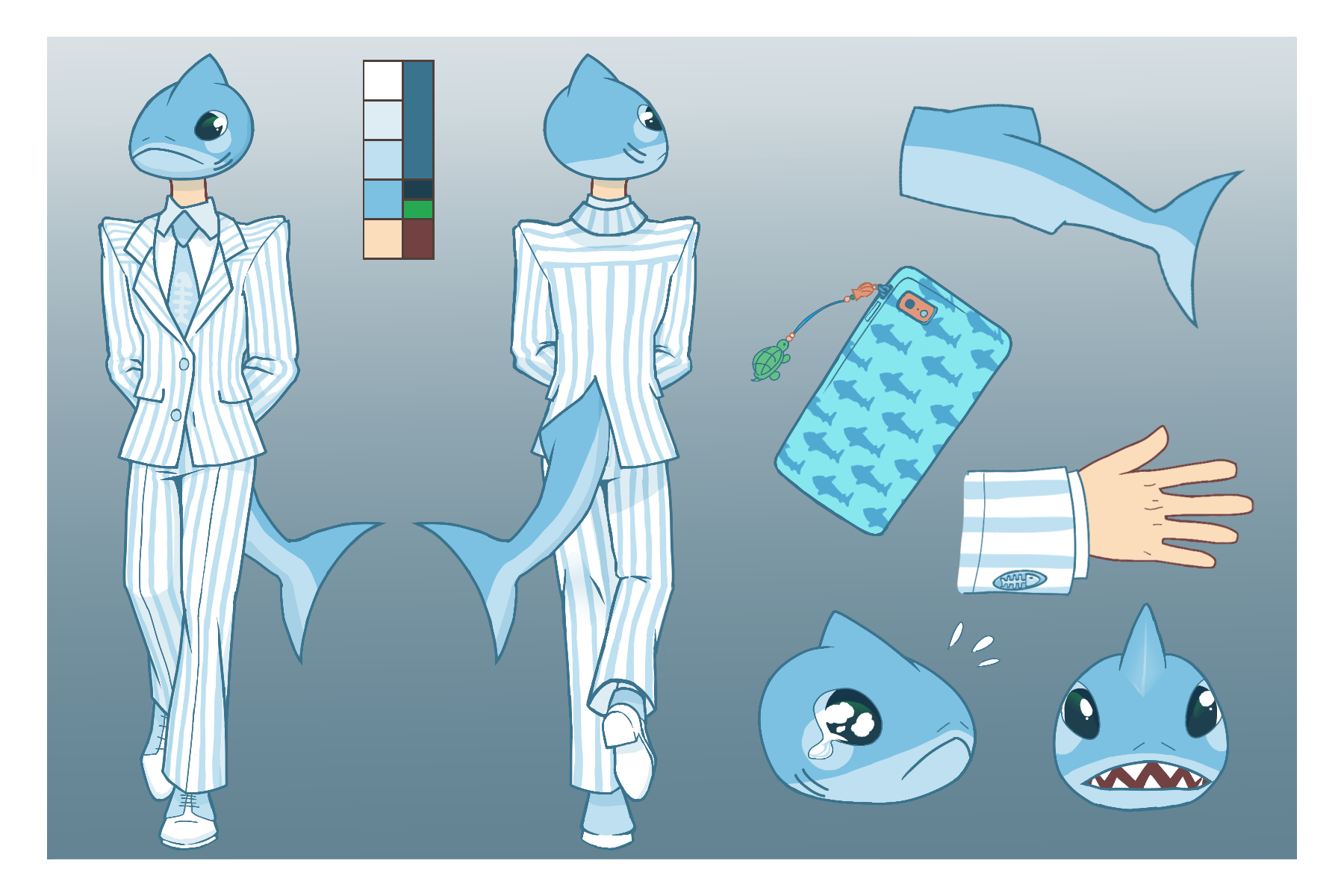 [OC] Codename: Sharkhead, aka Sharkie by daeofthepast