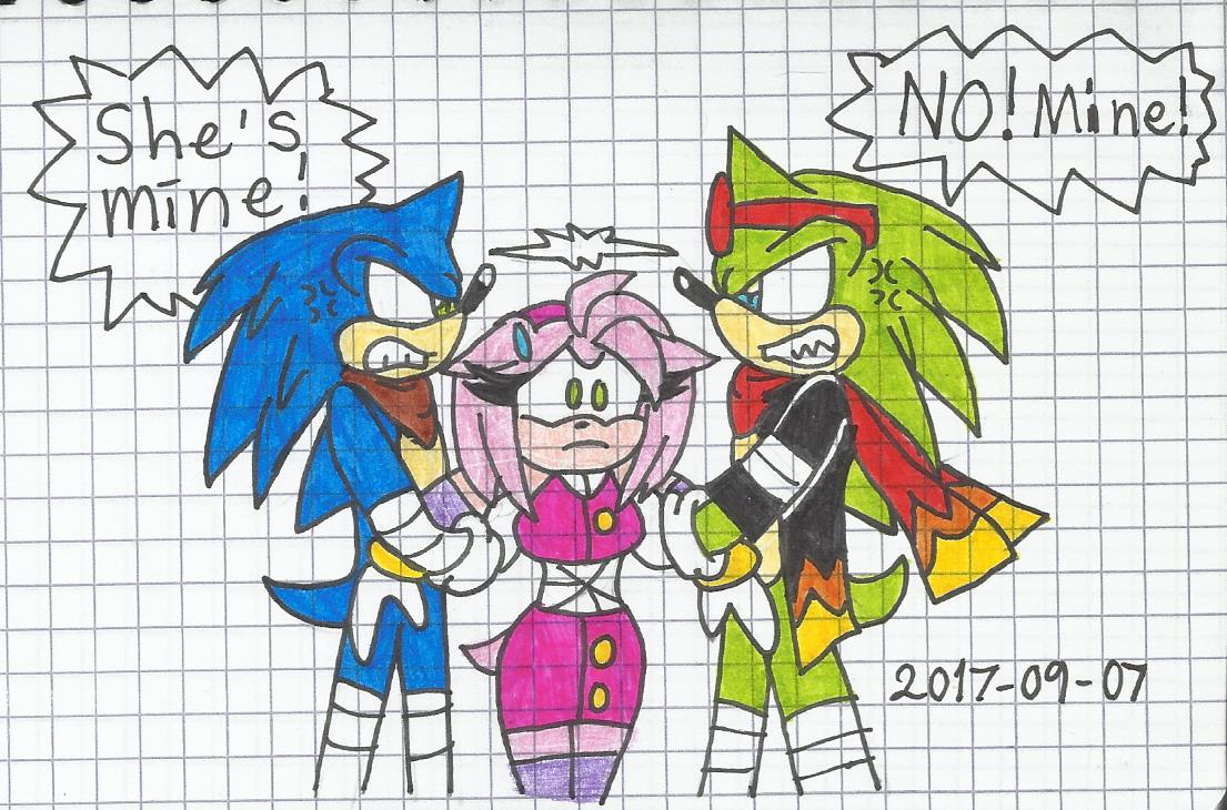 Sonic Boom: Fighting over Amy by KatarinaTheCat18