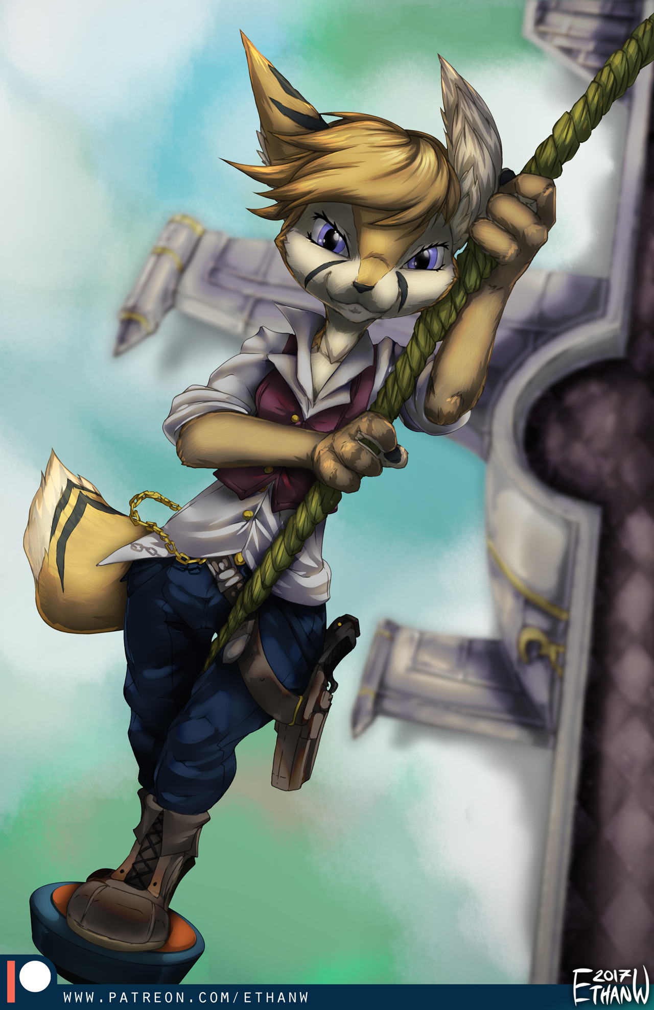 Rummy on an Airship by EthanW