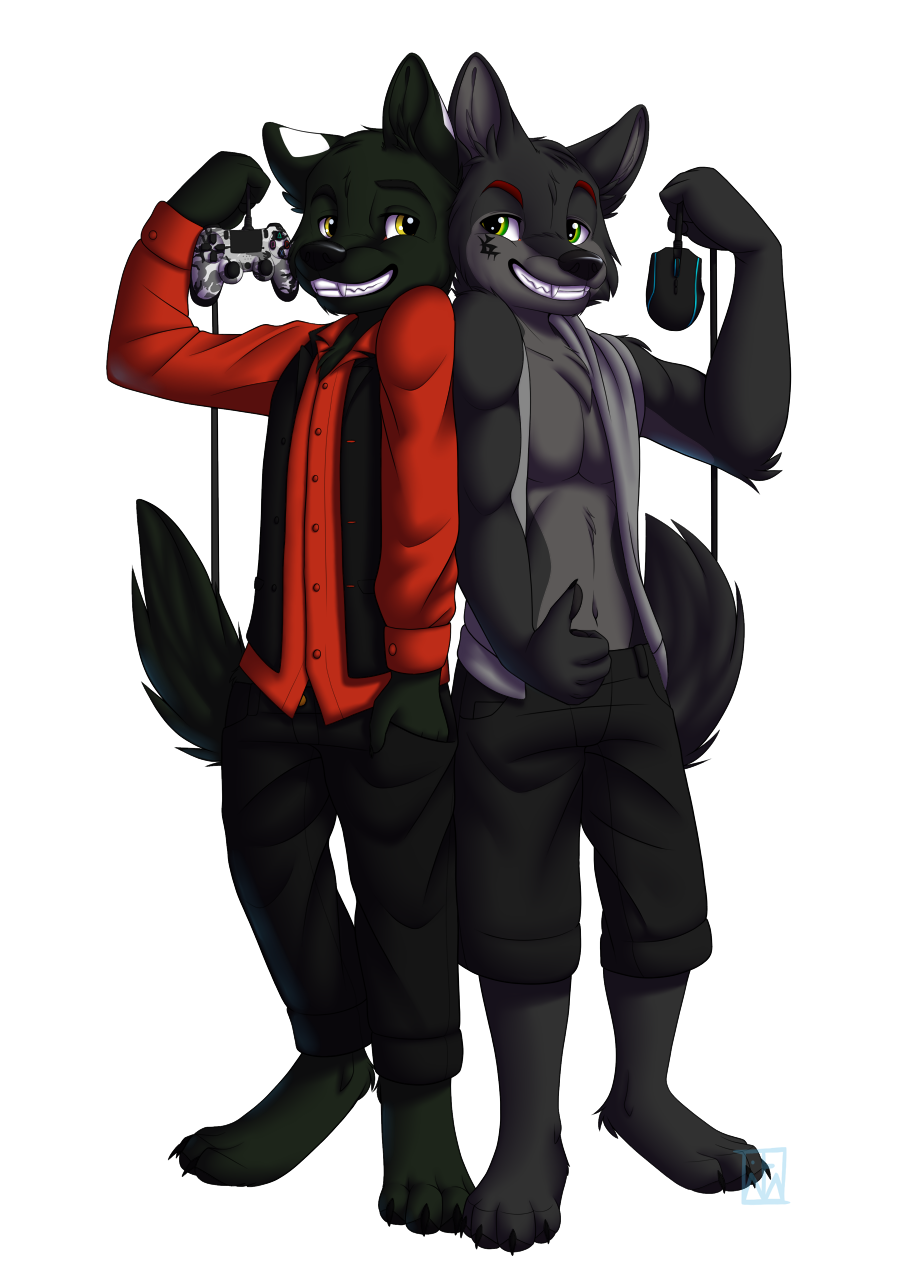 2 Wolves 3 Fang gaming by MaceBlack