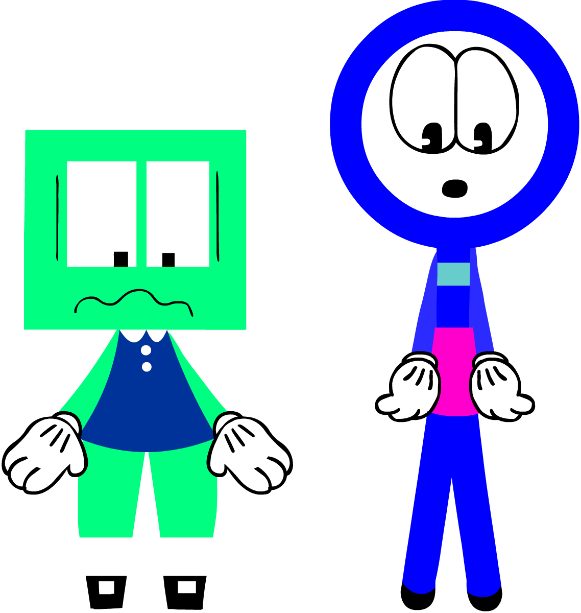 Clover and Bluey Crossdressing by enophano