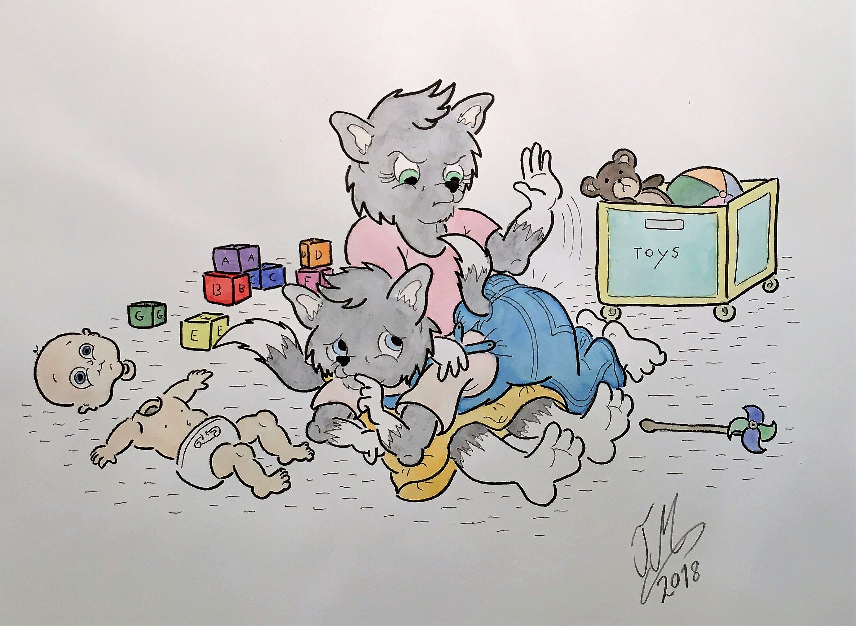 Caiden's and Kyle's Naughty Cubs by Toddlercaiden