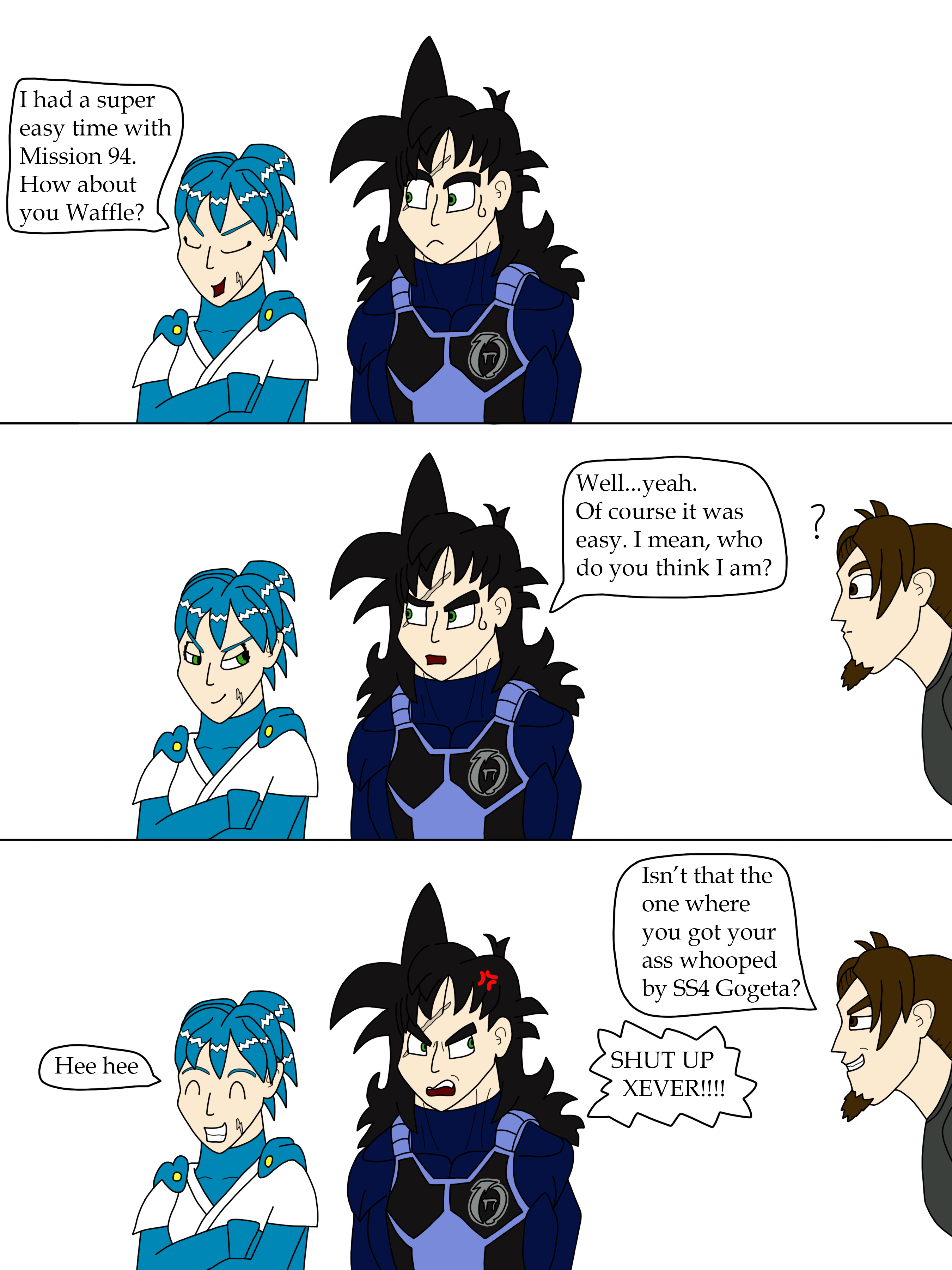 Ask Saiyan Waffle Answer 1 by Itachislilgirl