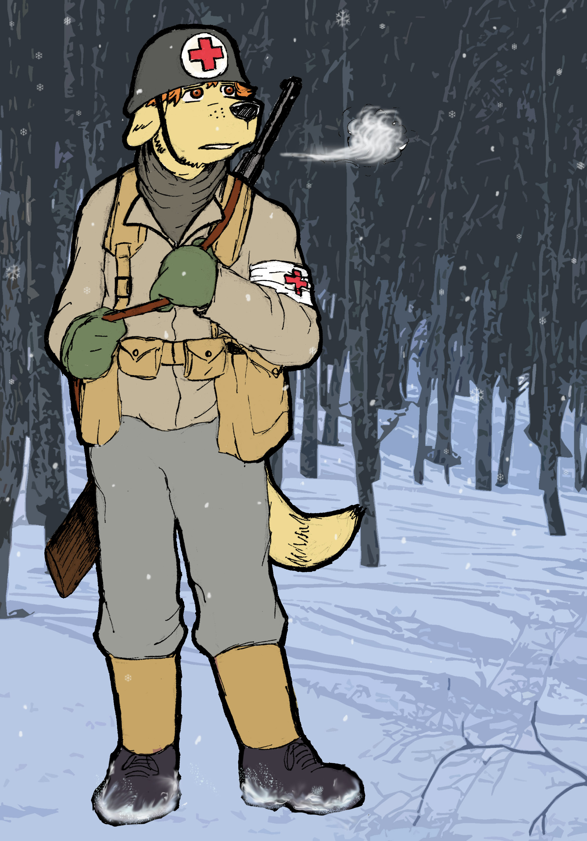 WW2 - Medic Dog by AlrightOwl