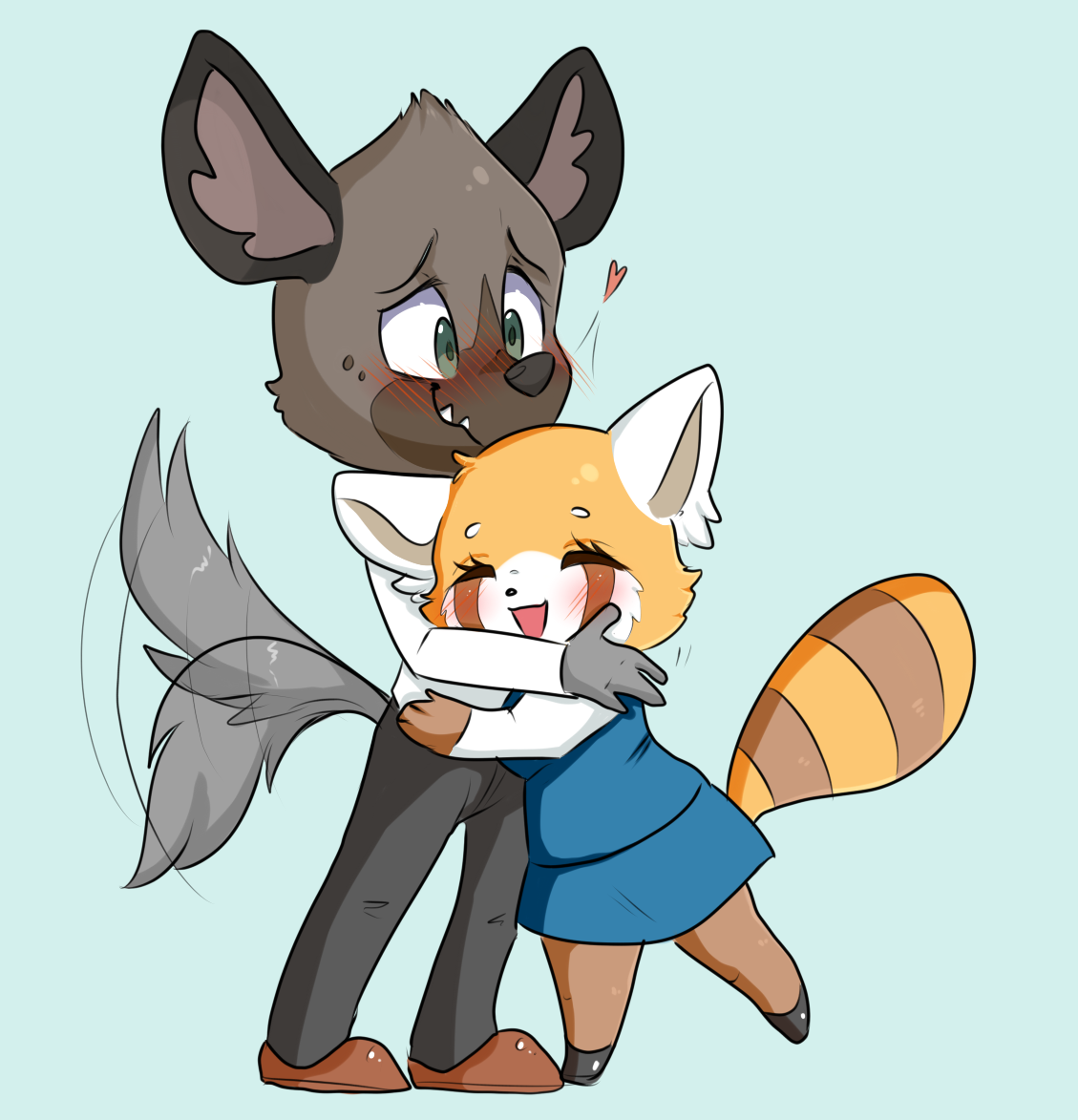 Aggretsuko! Sketches by Faeriebottle