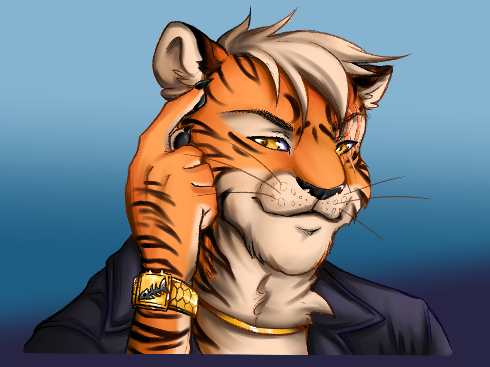 Fursona by OrangeStrippy