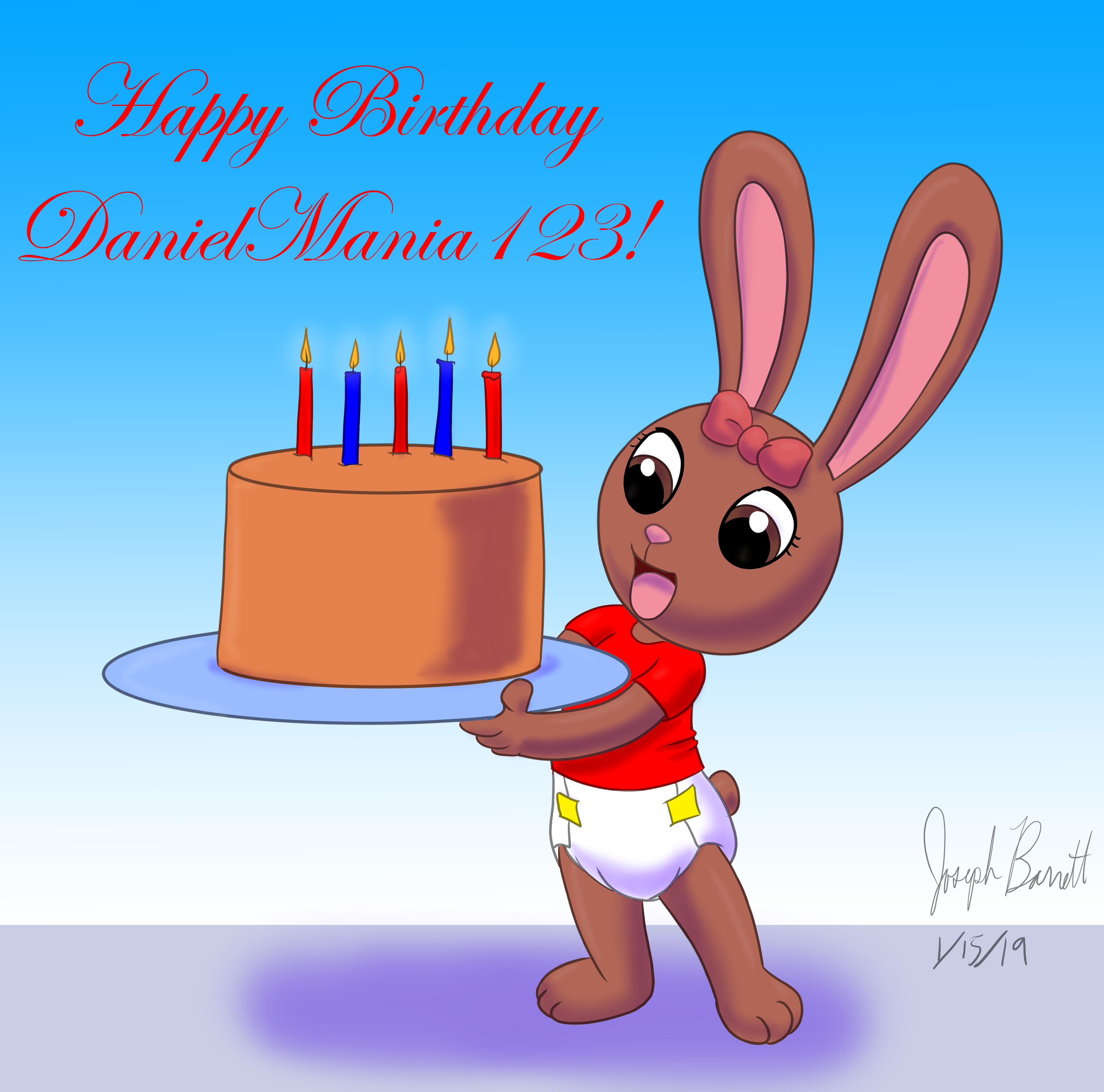 Happy 26th Birthday DanielMania123! -by CoffeehoundJoe- by DanielMania123