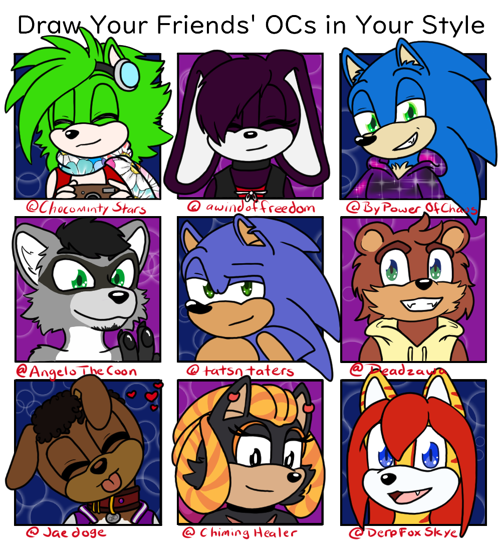 Drawing my Friends OCs/Muses by PhoenixFlamesXx