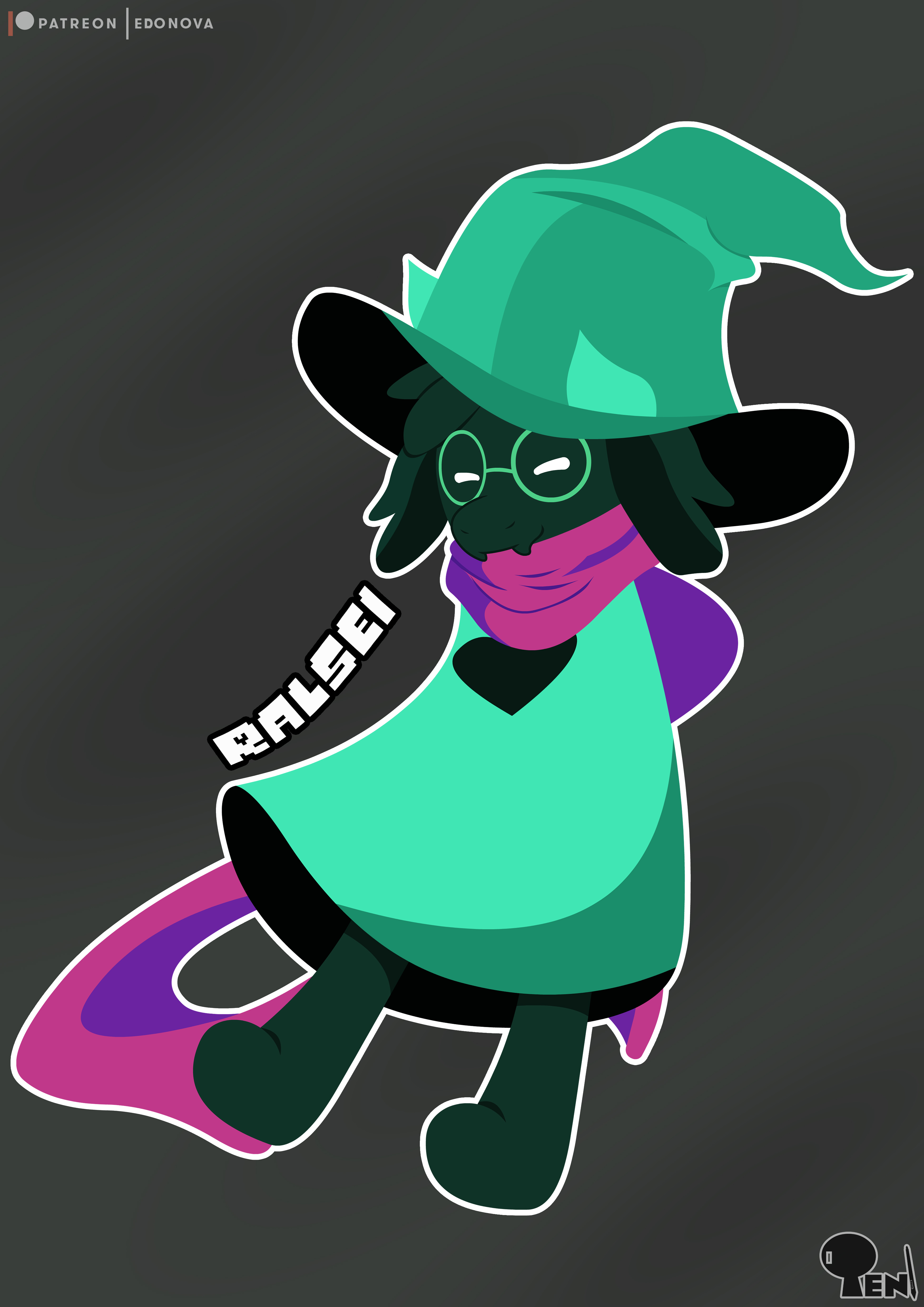 Ralsei - Sticker Design by edonova