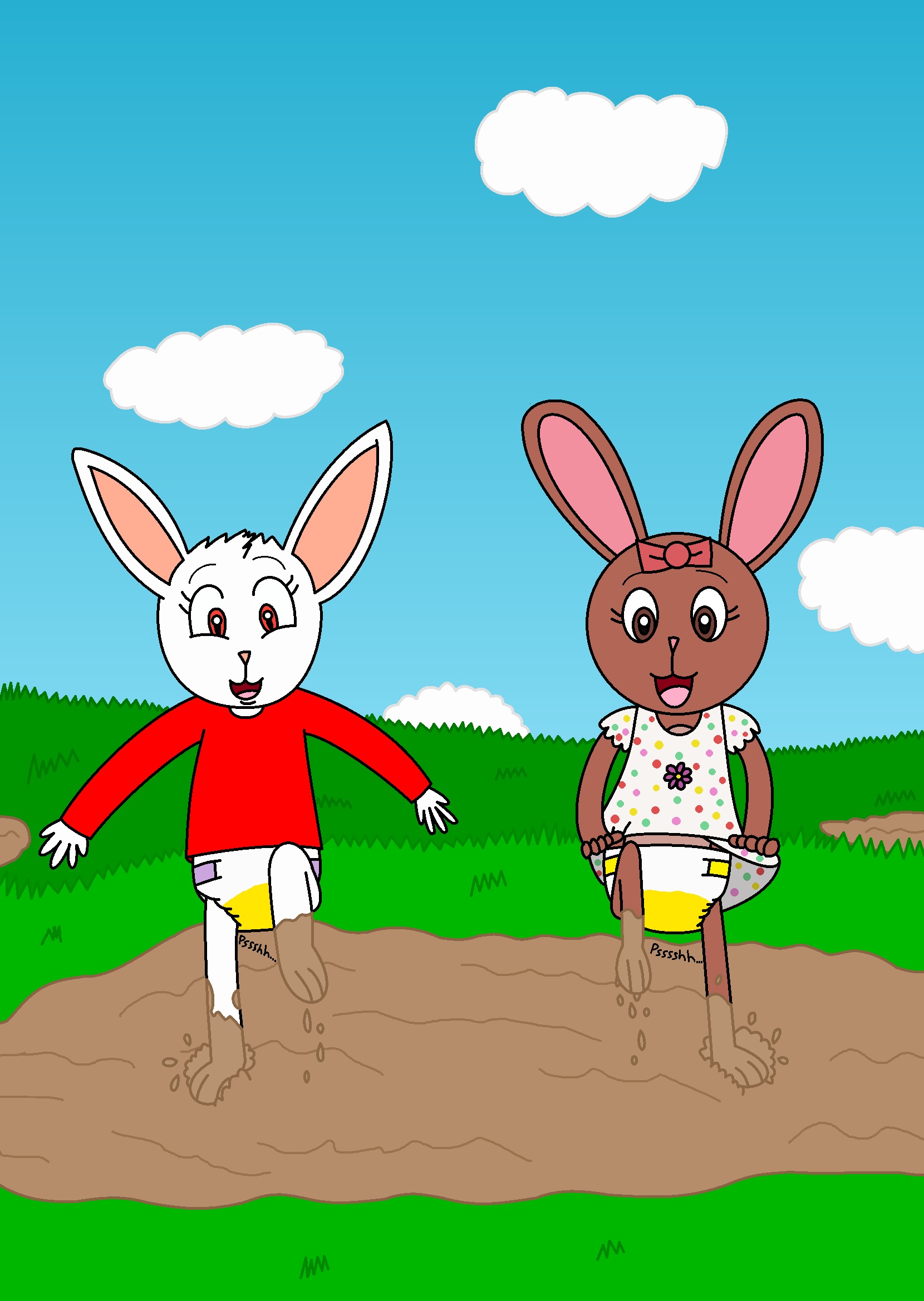 Amy N Kat Mud Stomping by DanielMania123