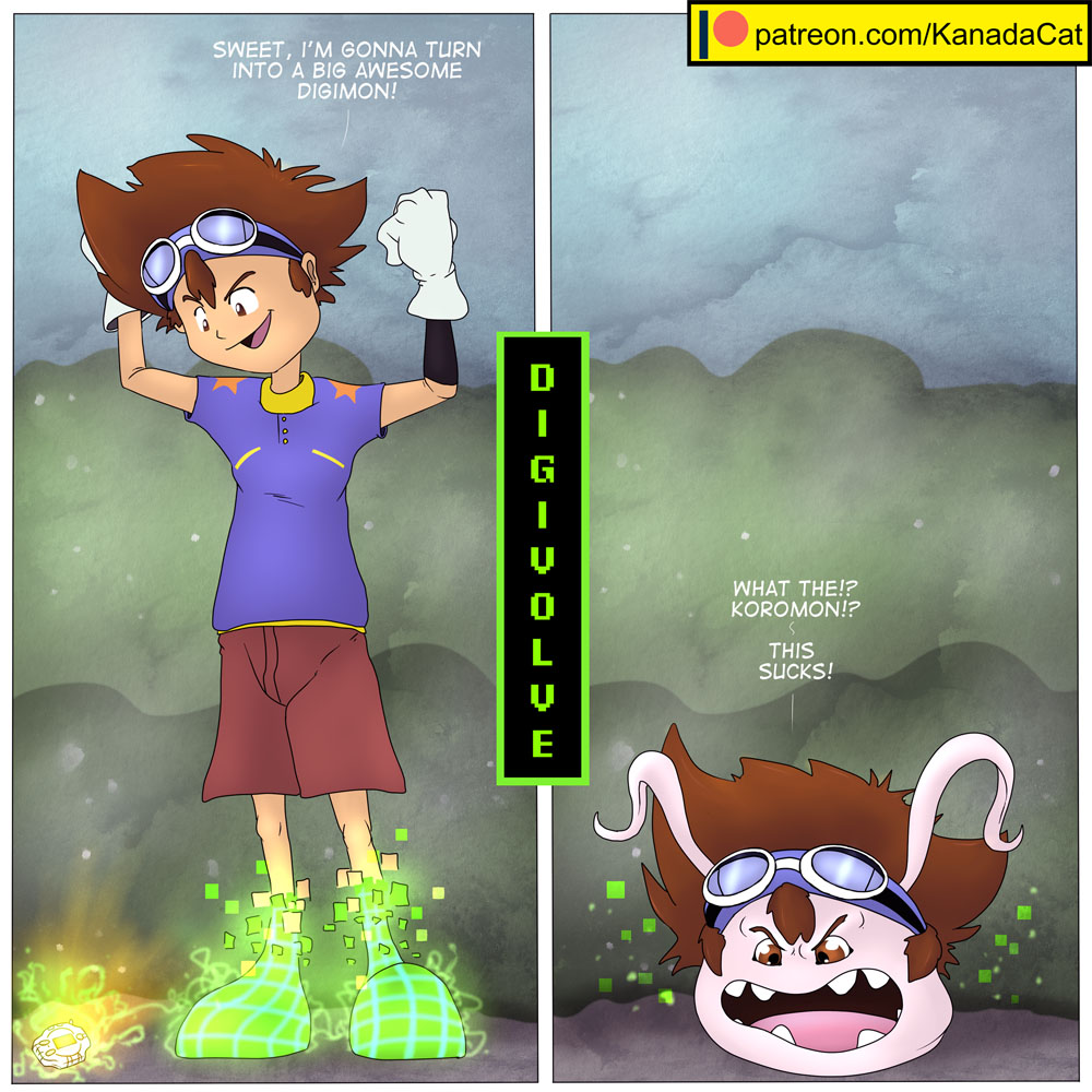 Tai digivolve to Koromon! Patreon Remake by Kanada