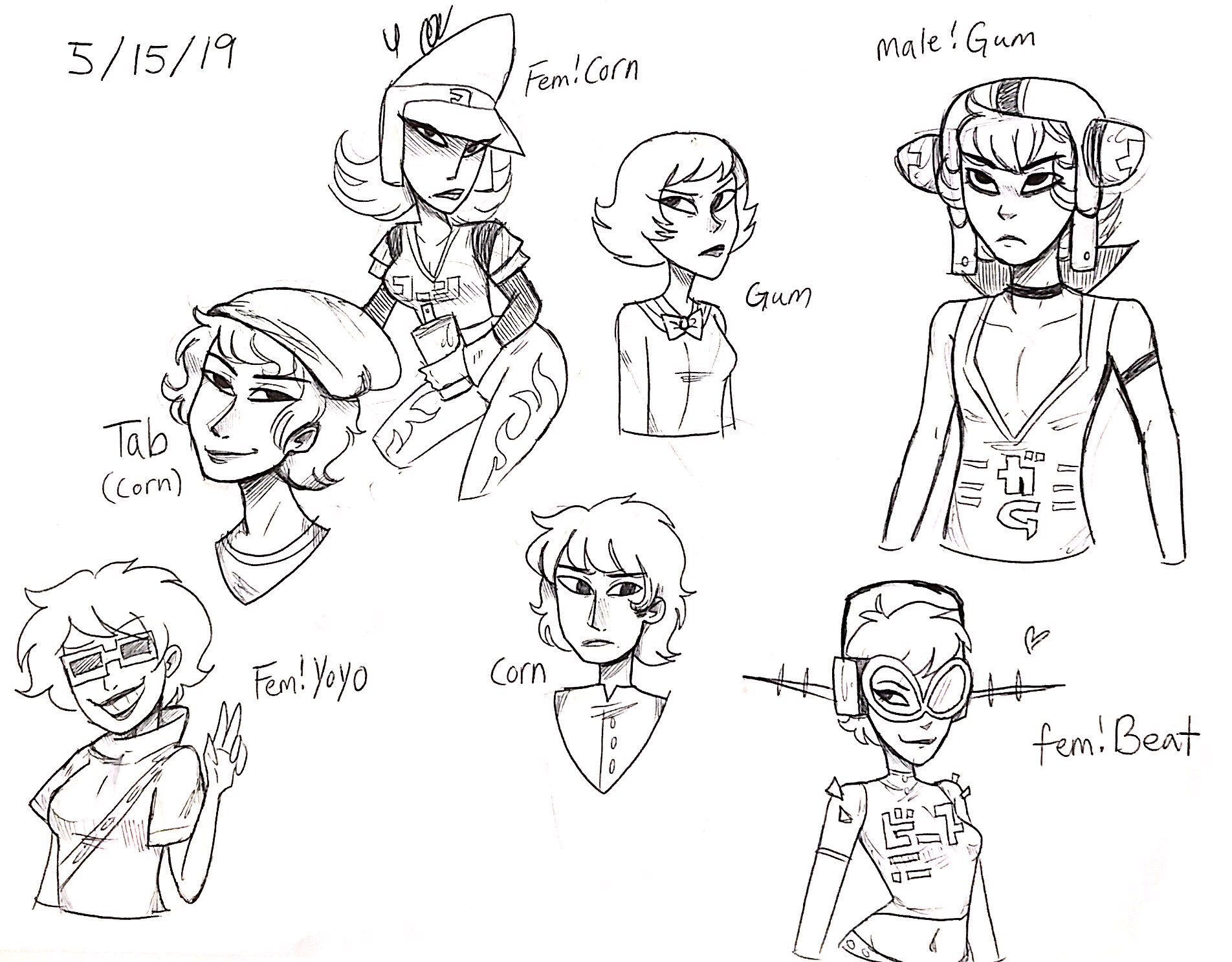 JSRF genderbends lol by HueGhost