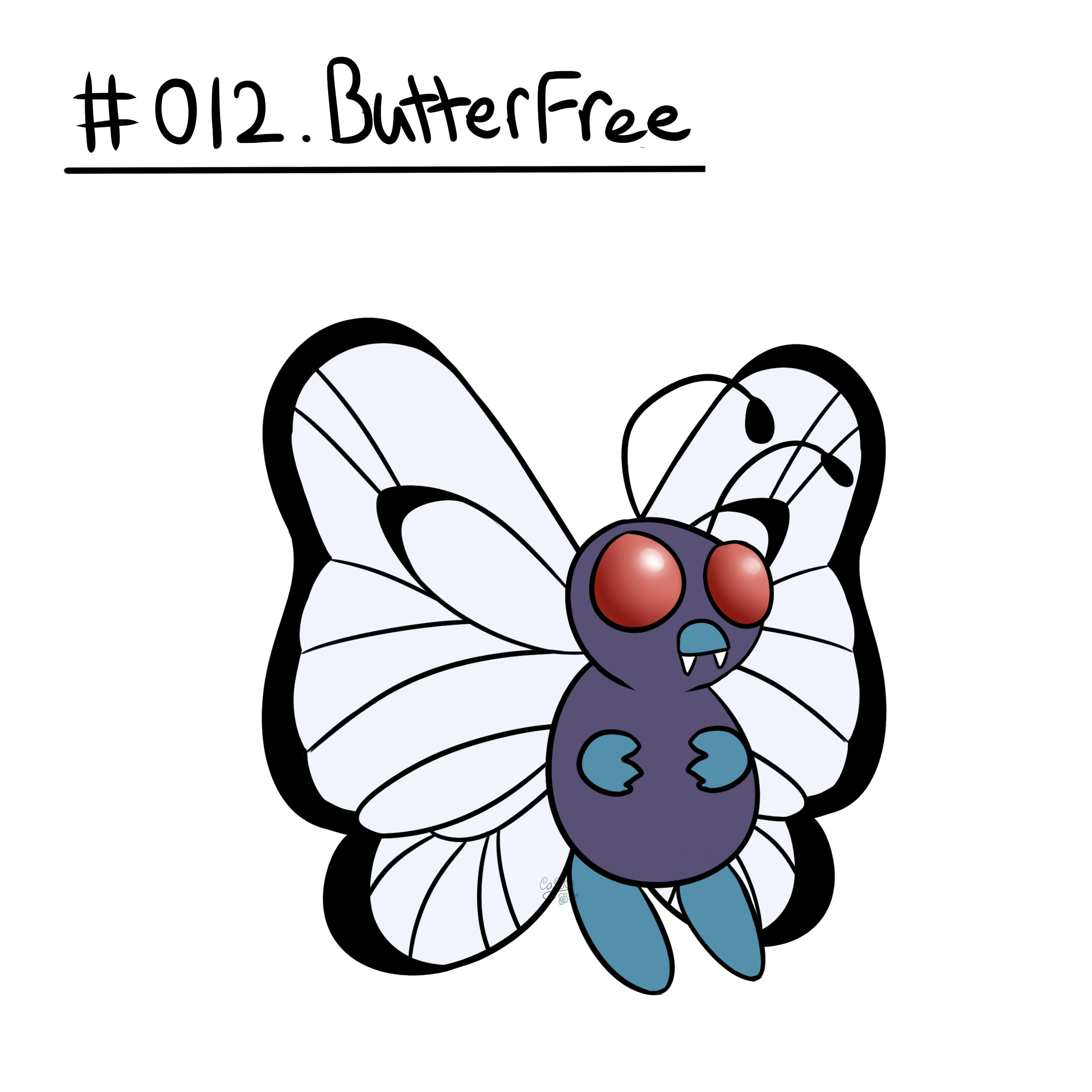 Pokedex : 012 Butterfree by TheLittleShapeshifter