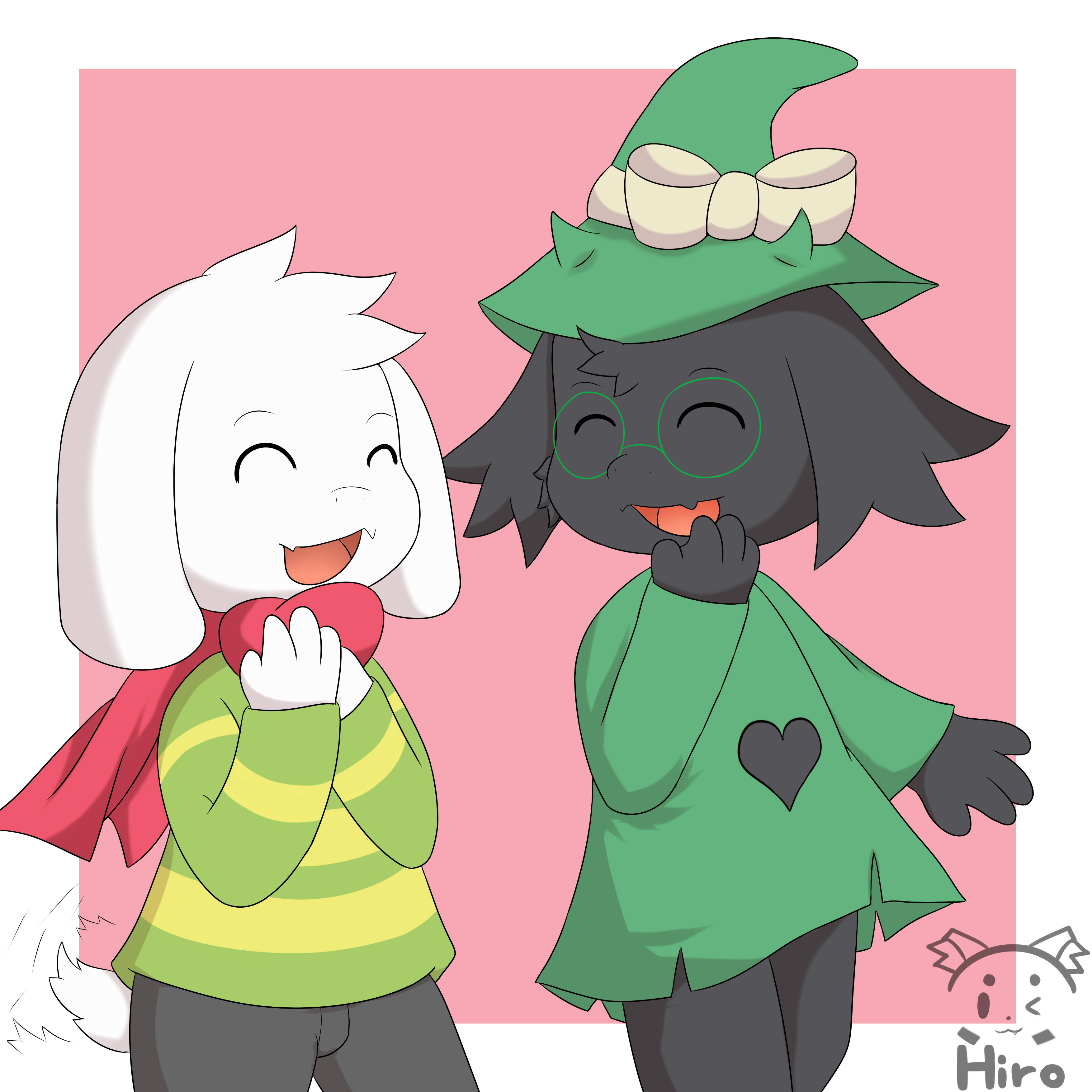 Asriel and Ralsei by NyanHiro