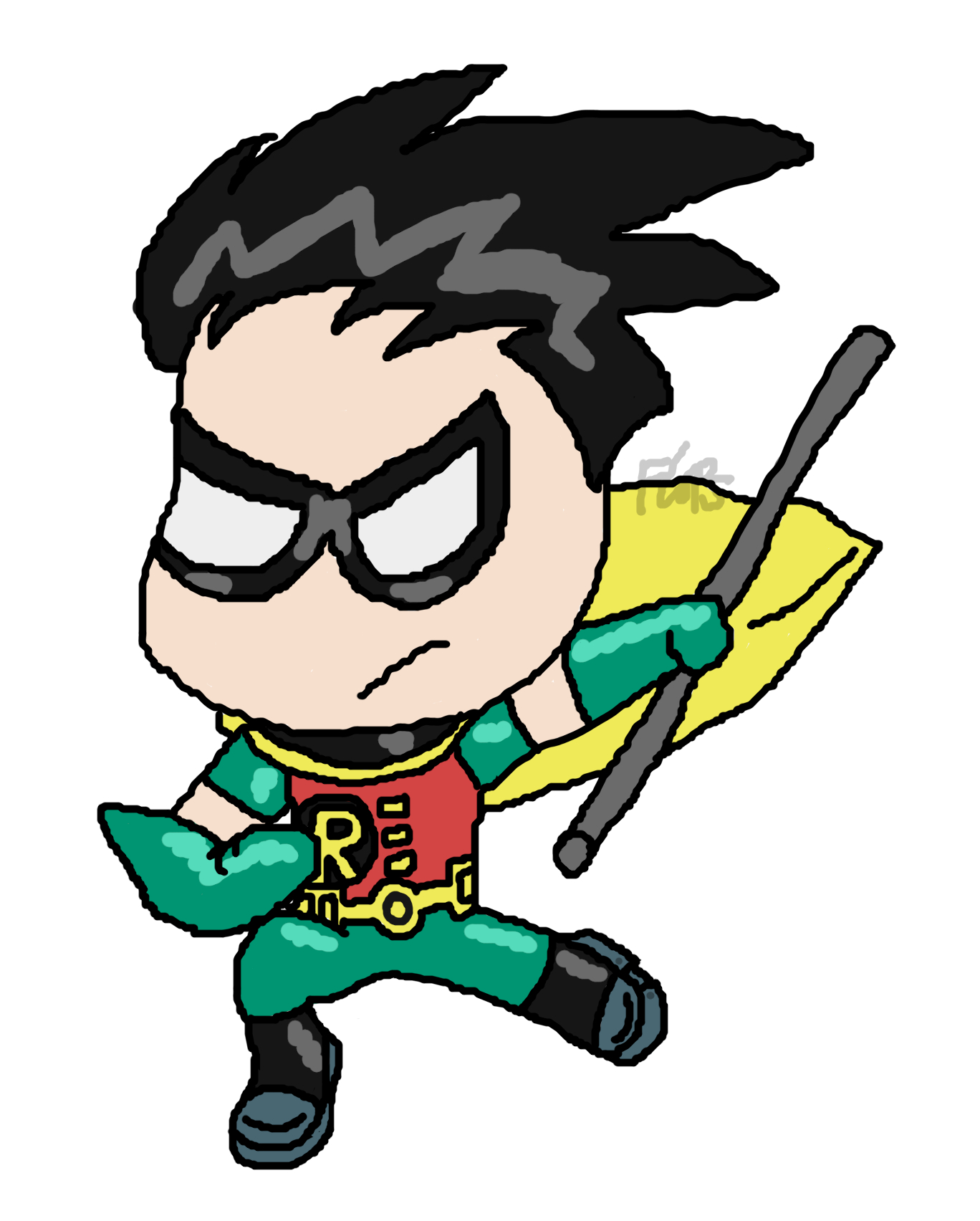 Robin Original Teen Titans fanart by FloppyPony