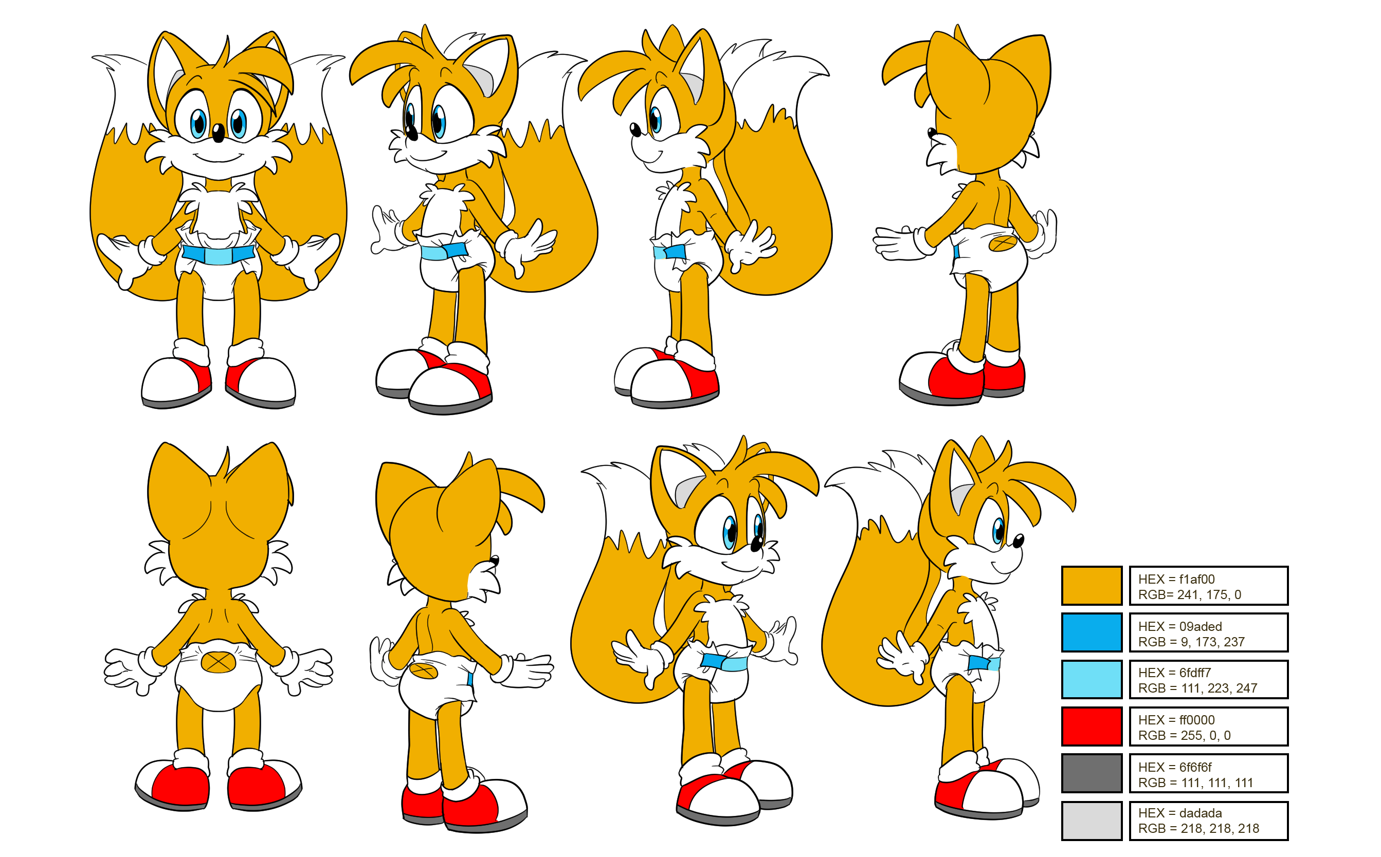 Tails the Fox Reference Sheet (by tato) by jahubbard1
