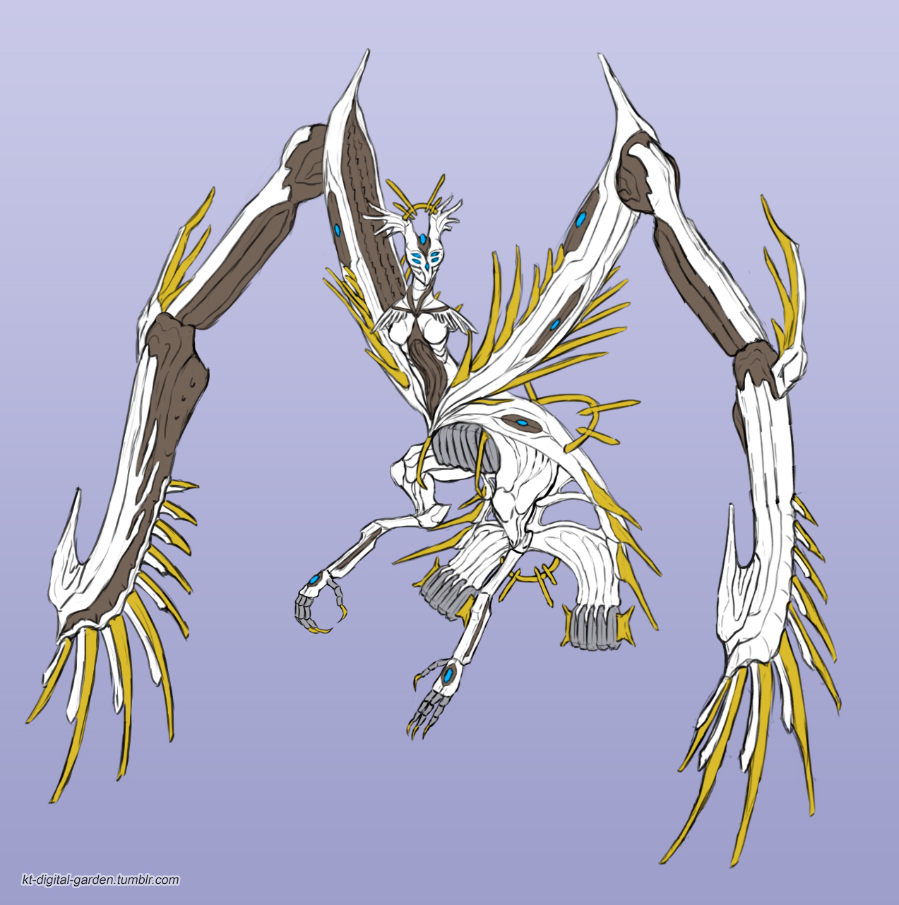 Sentient Lady of the Moon by DigitalGarden