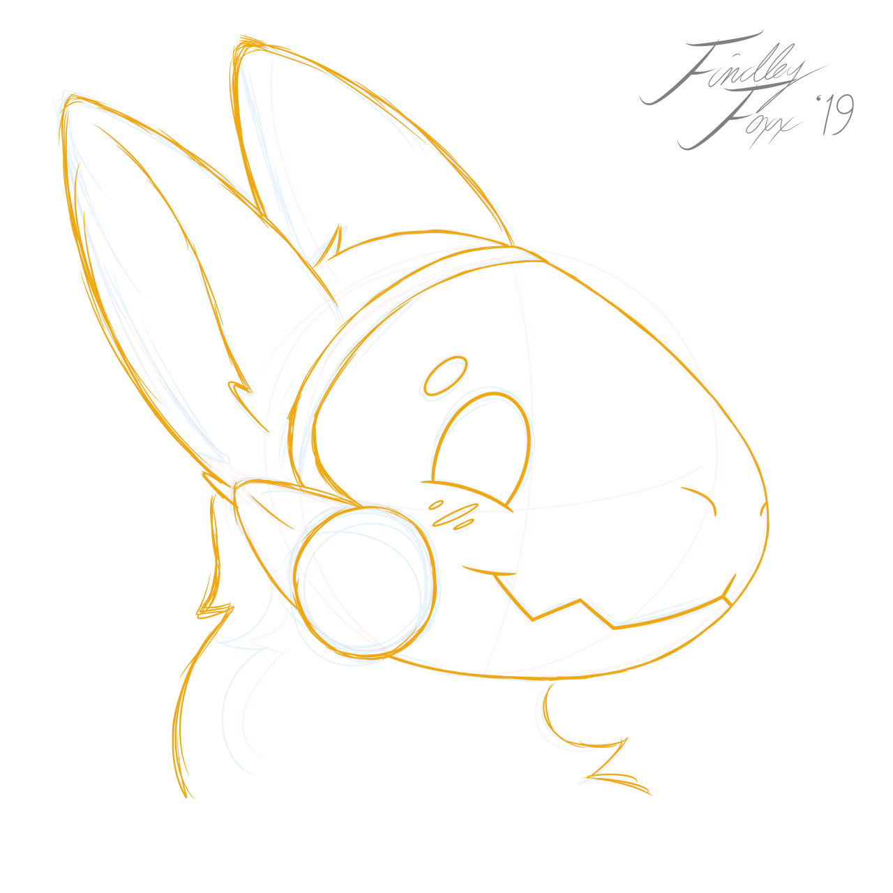 Protogen Sketch by FindleyFoxx