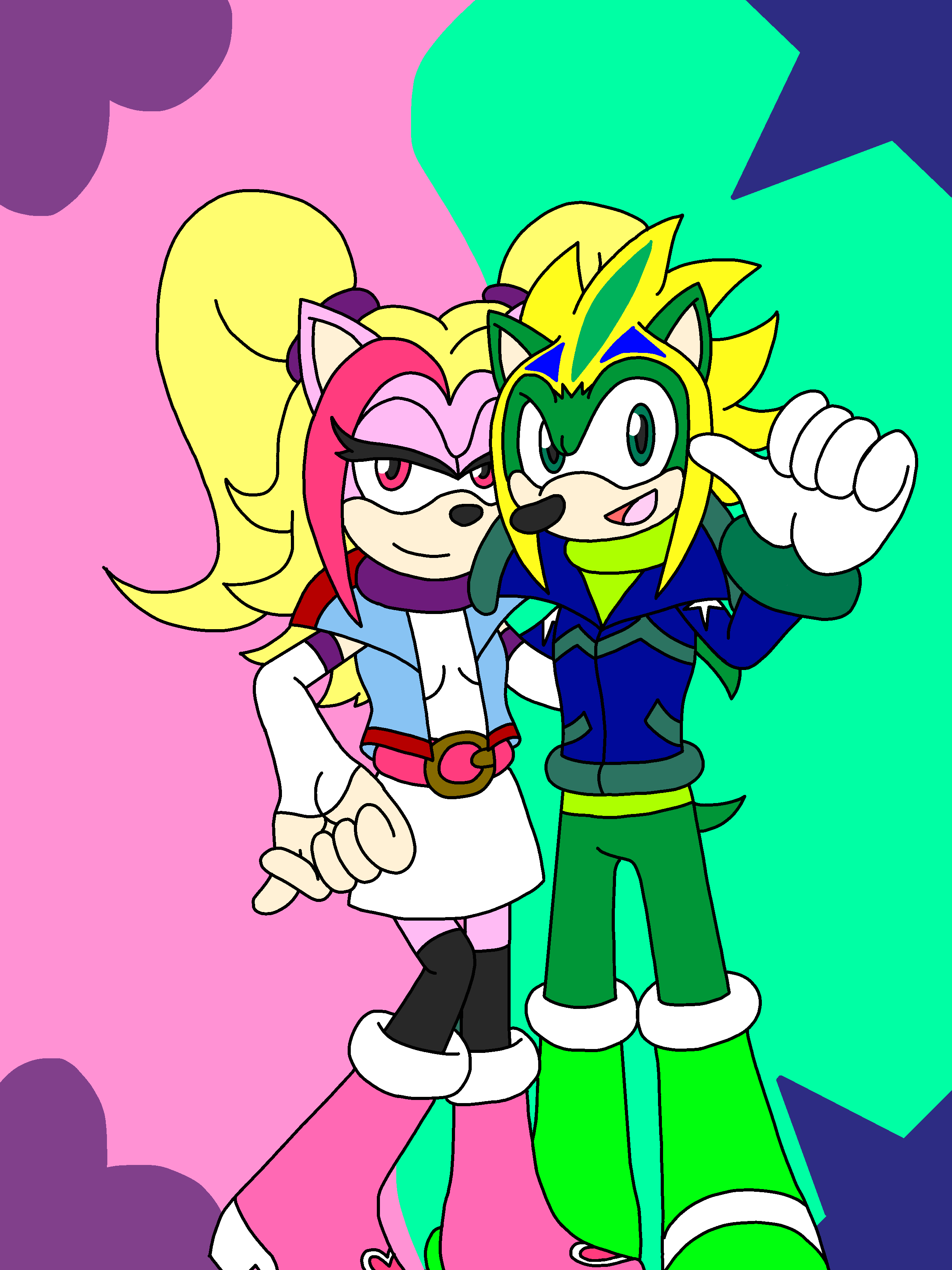 Stephan-X & Susan the Hedgehog by GarPhaN