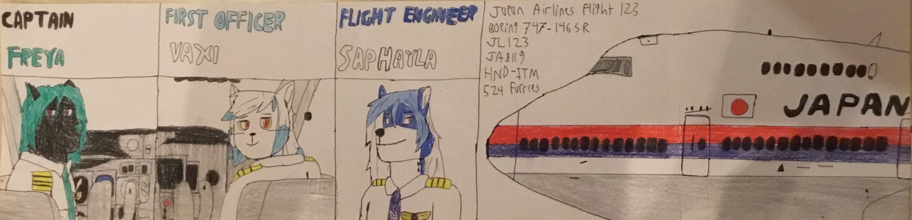 Japan Airlines Flight 123 Pilot by WerewolfVincent