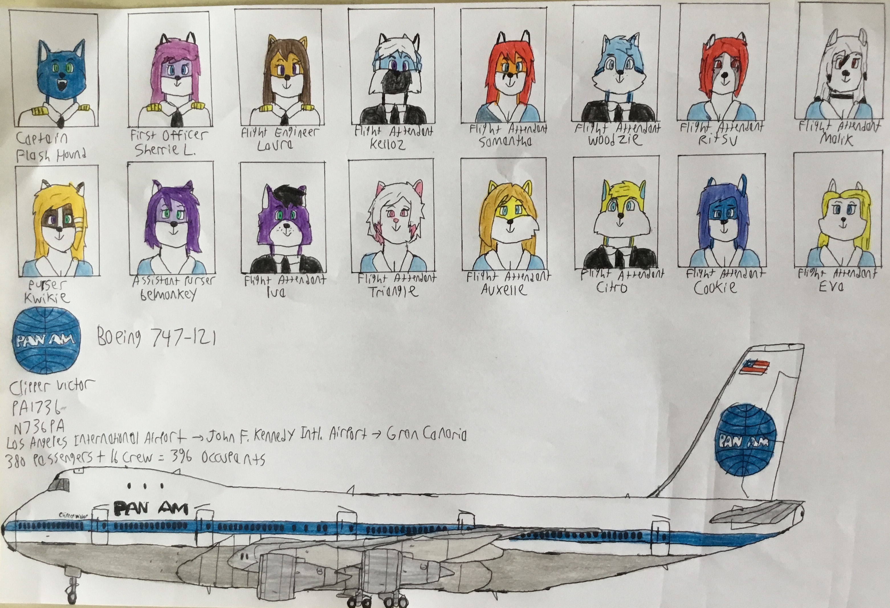 Pan Am Flight 1736 Crew by WerewolfVincent