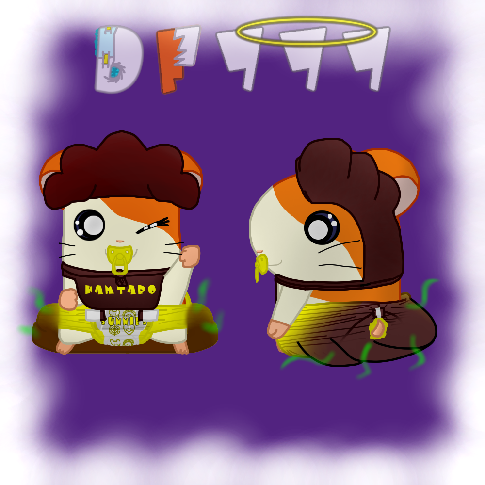 Babified Hamtaro by DiaperFox777